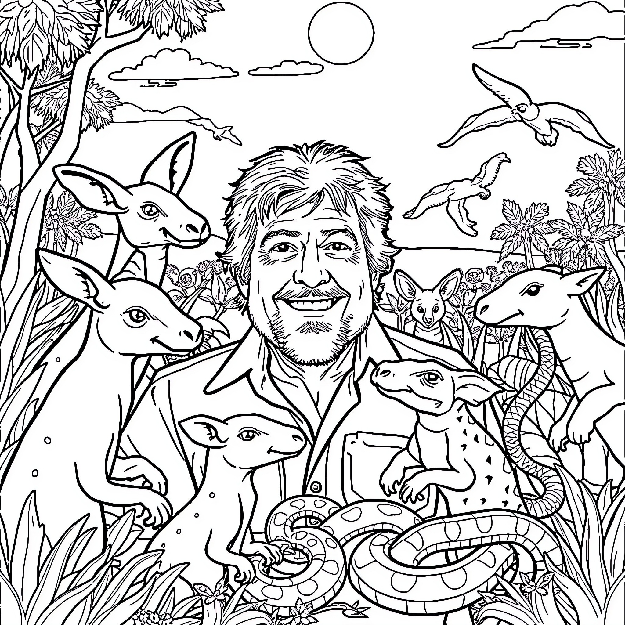 Best Steve Irwin Coloring Pages (Free Printable PDF)