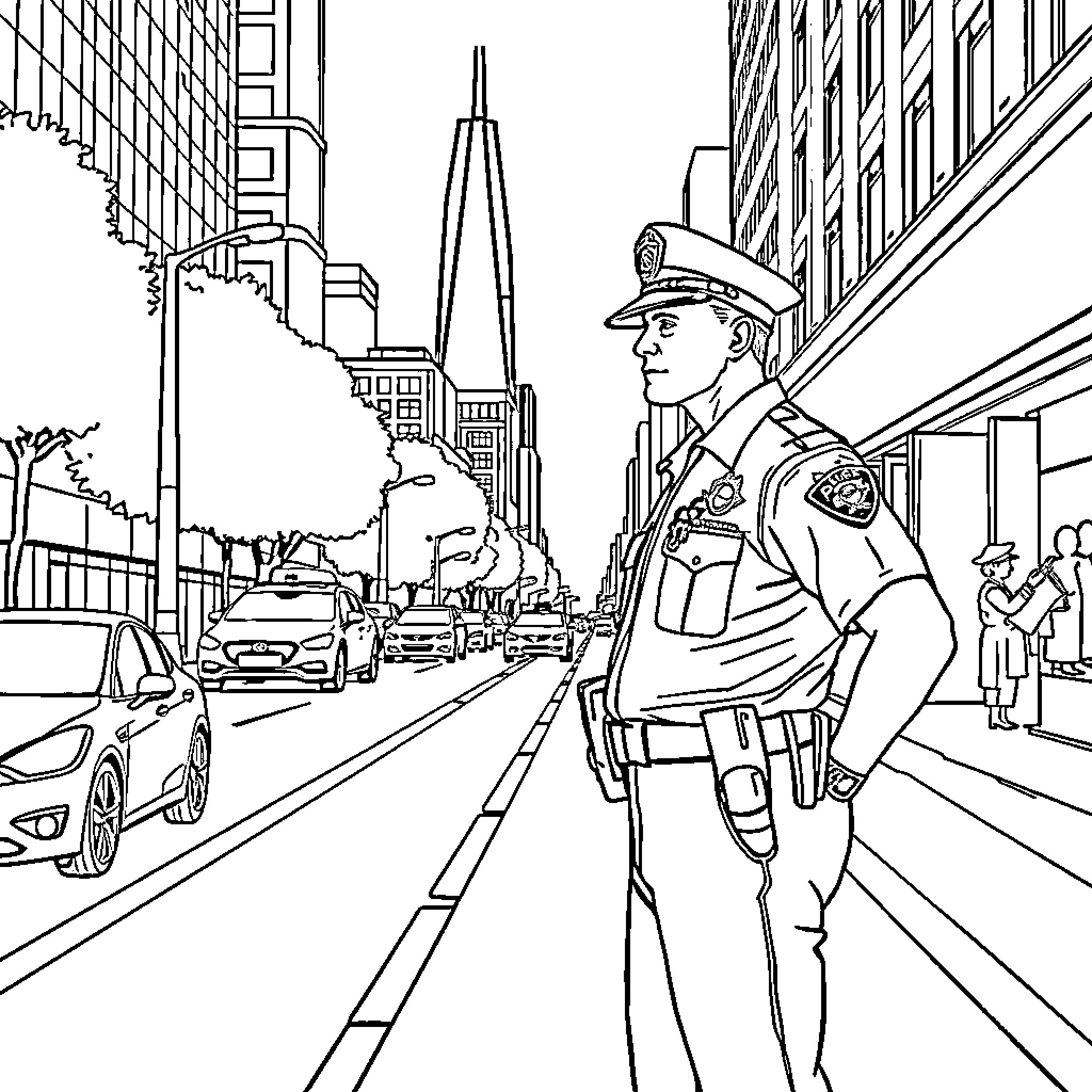 Best Policeman Coloring Pages (Free Printable PDF)