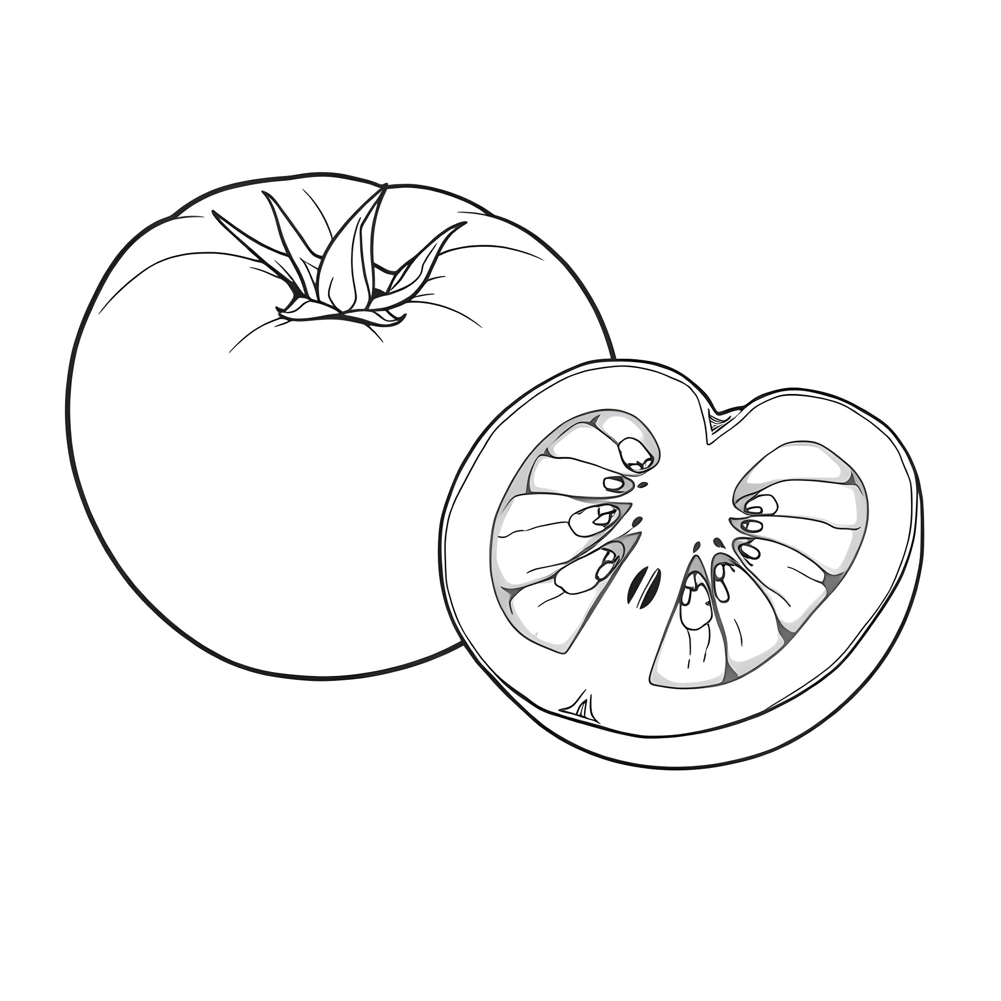 Best Tomato Coloring Pages (Free Printable PDF)
