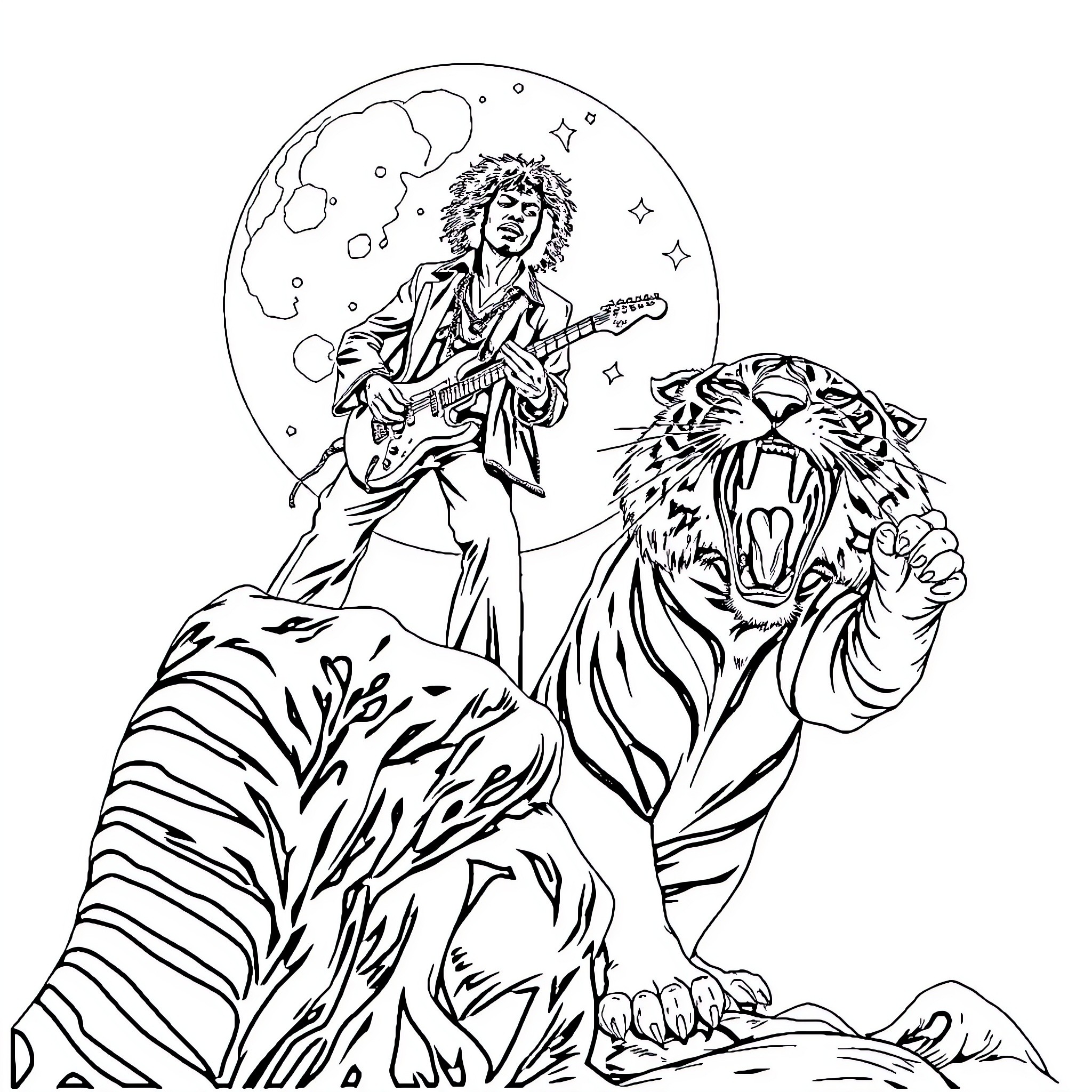 Best Jimi Hendrix Coloring Pages (Free Printable PDF)
