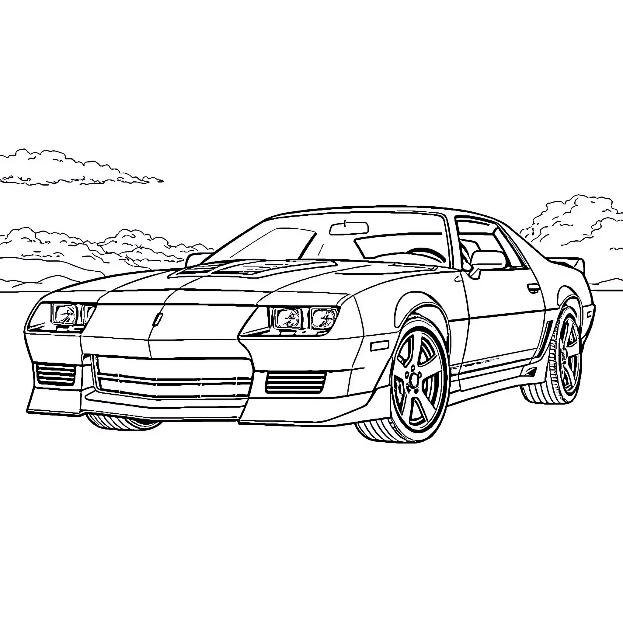 Best Camaro Coloring Pages (Free Printable PDF)