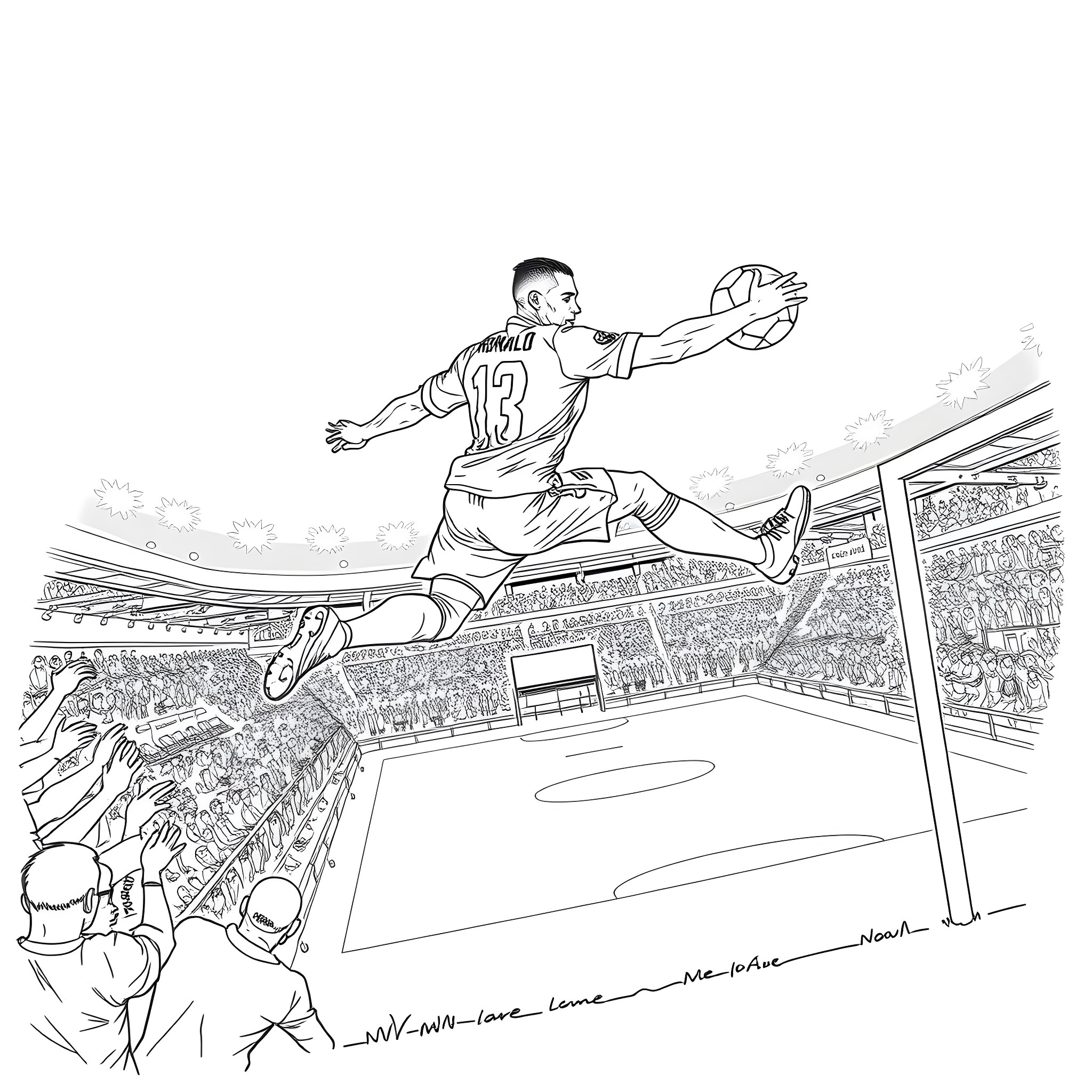 24 Best Cristiano Ronaldo Coloring Pages (Free Printable PDFs)