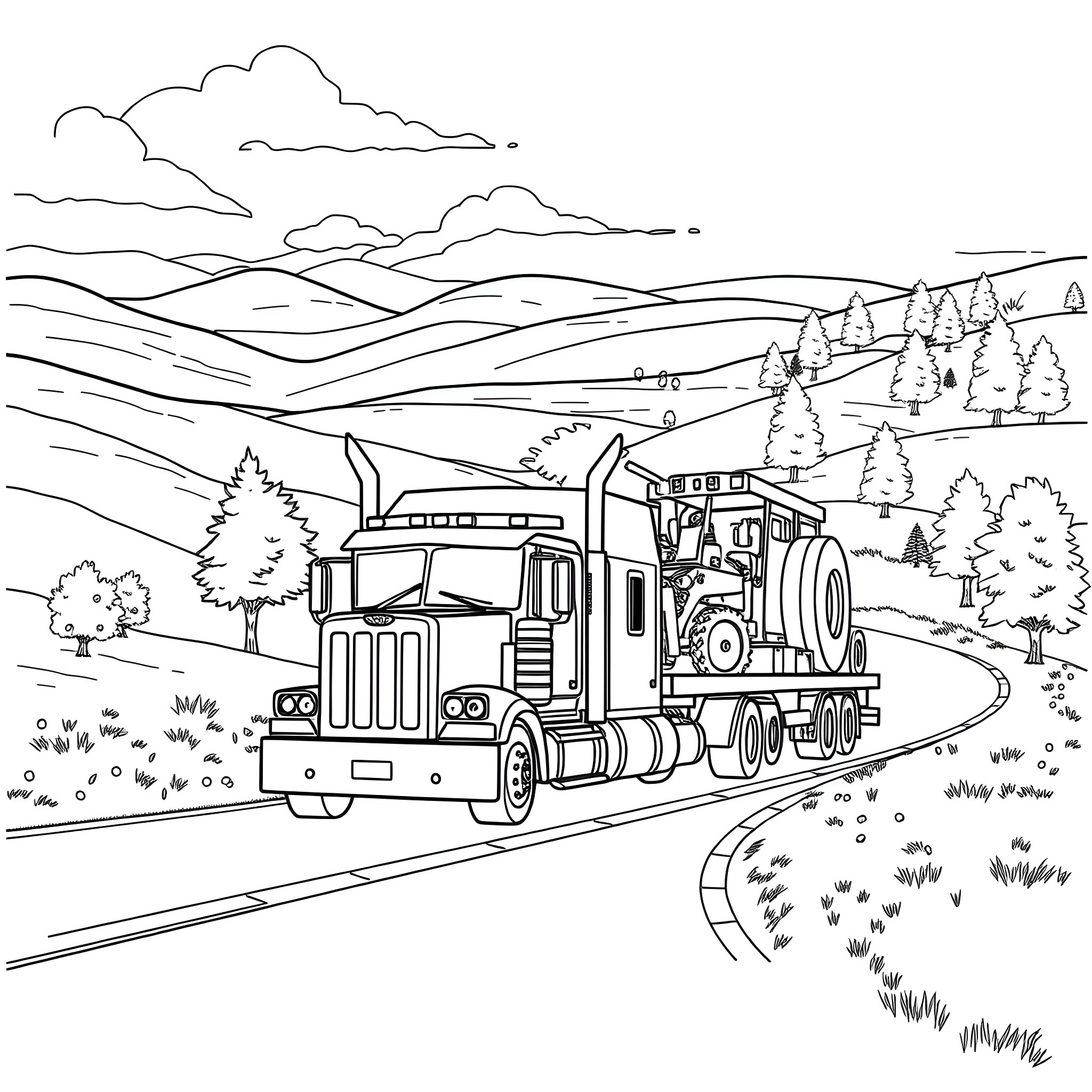 3 Best Low Loader Coloring Pages (Free Printable PDFs)