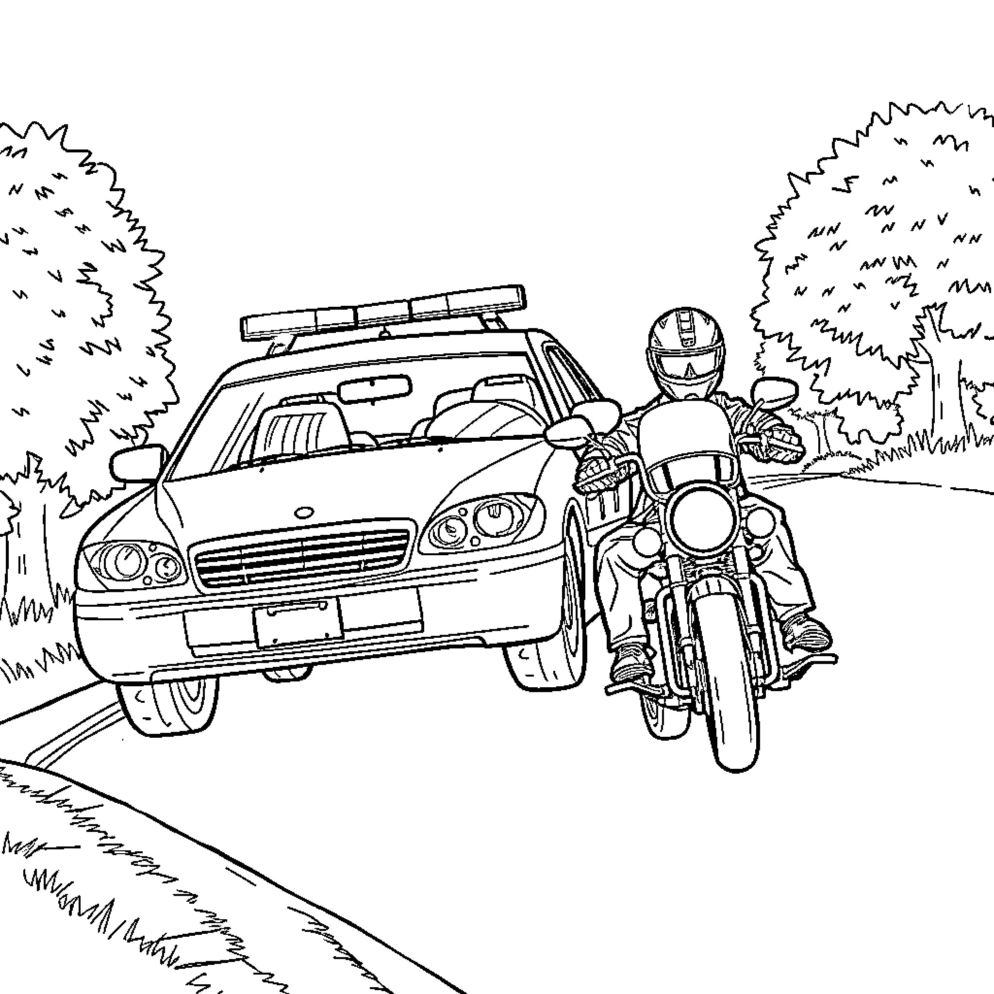 Best Cop Car Coloring Pages (Free Printable PDF)