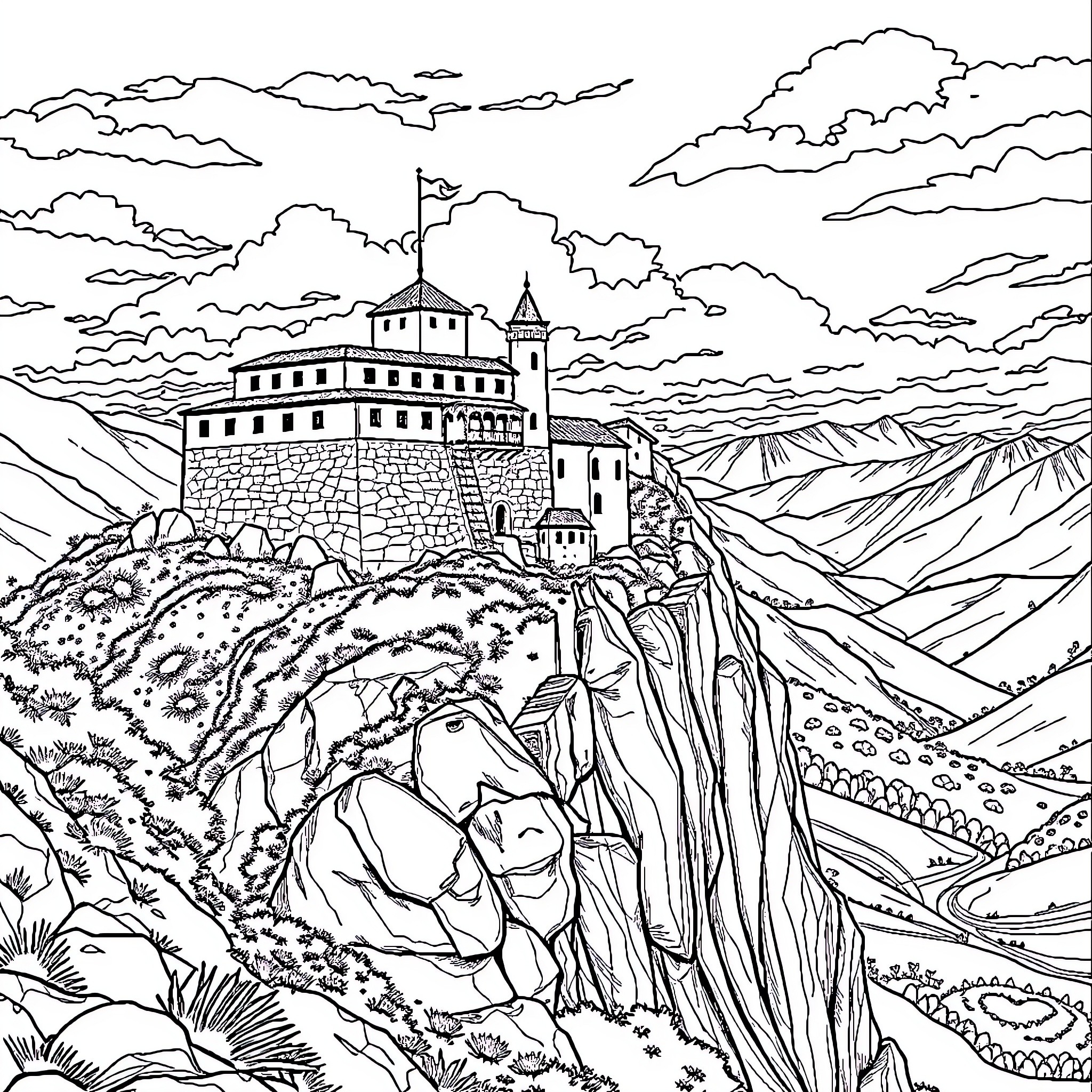 Best Castle Coloring Pages (Free Printable PDF)