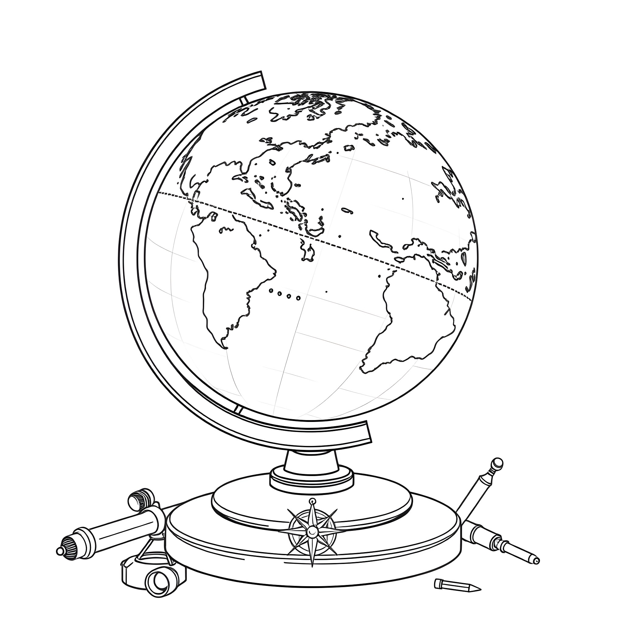Best Globe Coloring Pages (Free Printable PDF)