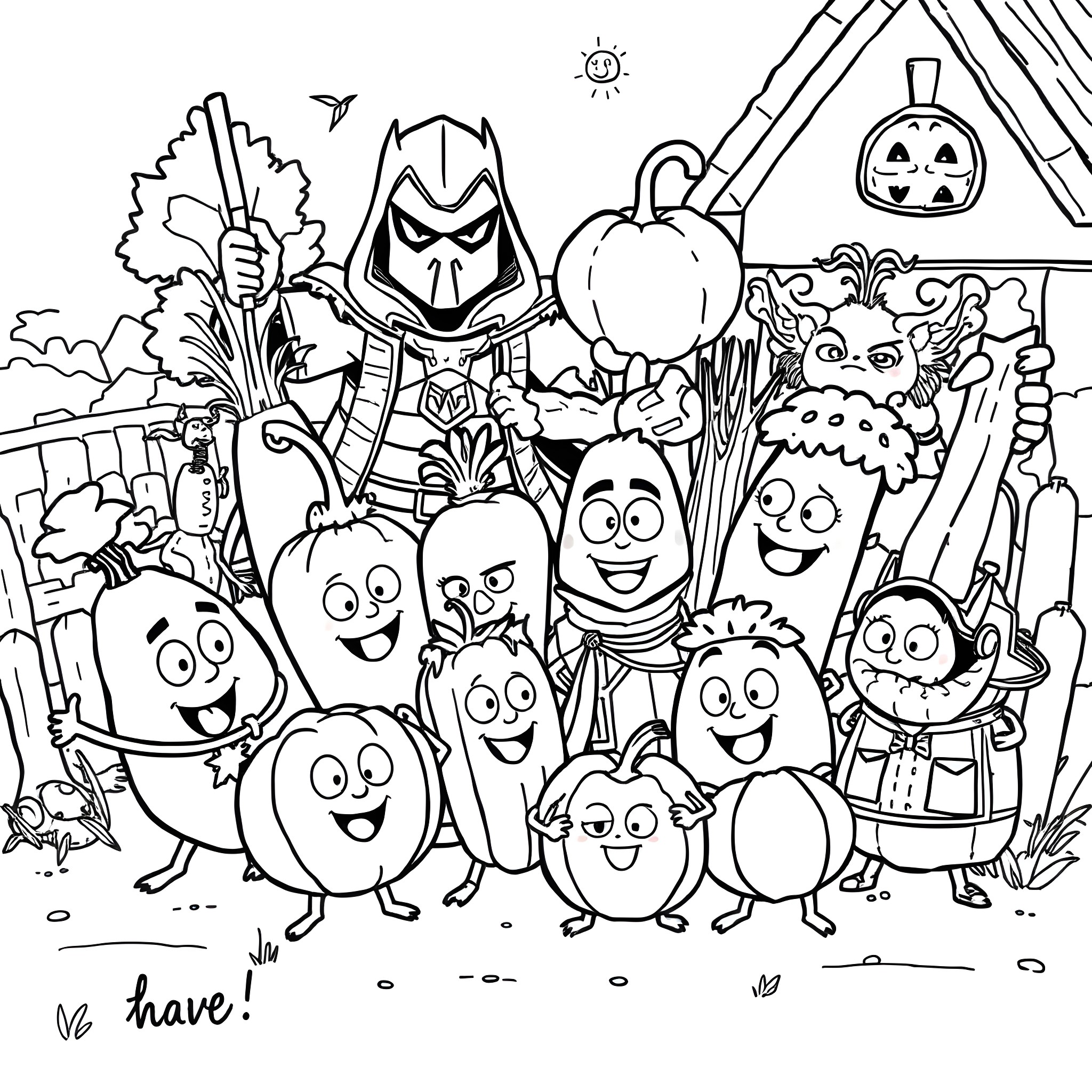 Best Vegetable Coloring Pages (Free Printable PDF)