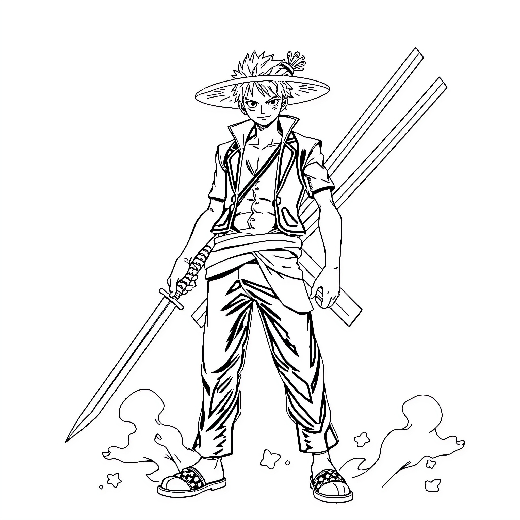 Best Zoro Coloring Pages (Free Printable PDF)