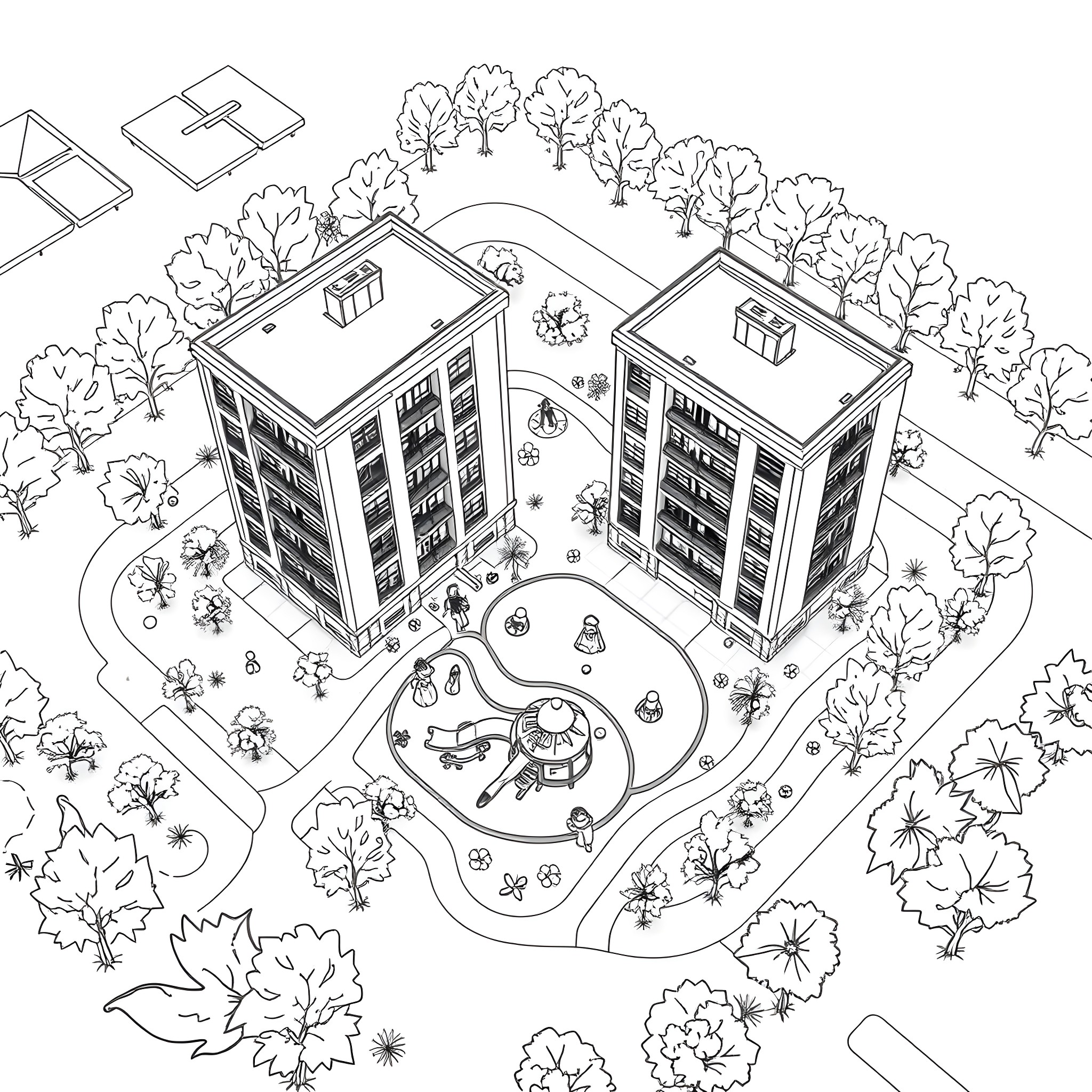 Best Apartment Coloring Pages (Free Printable PDF)