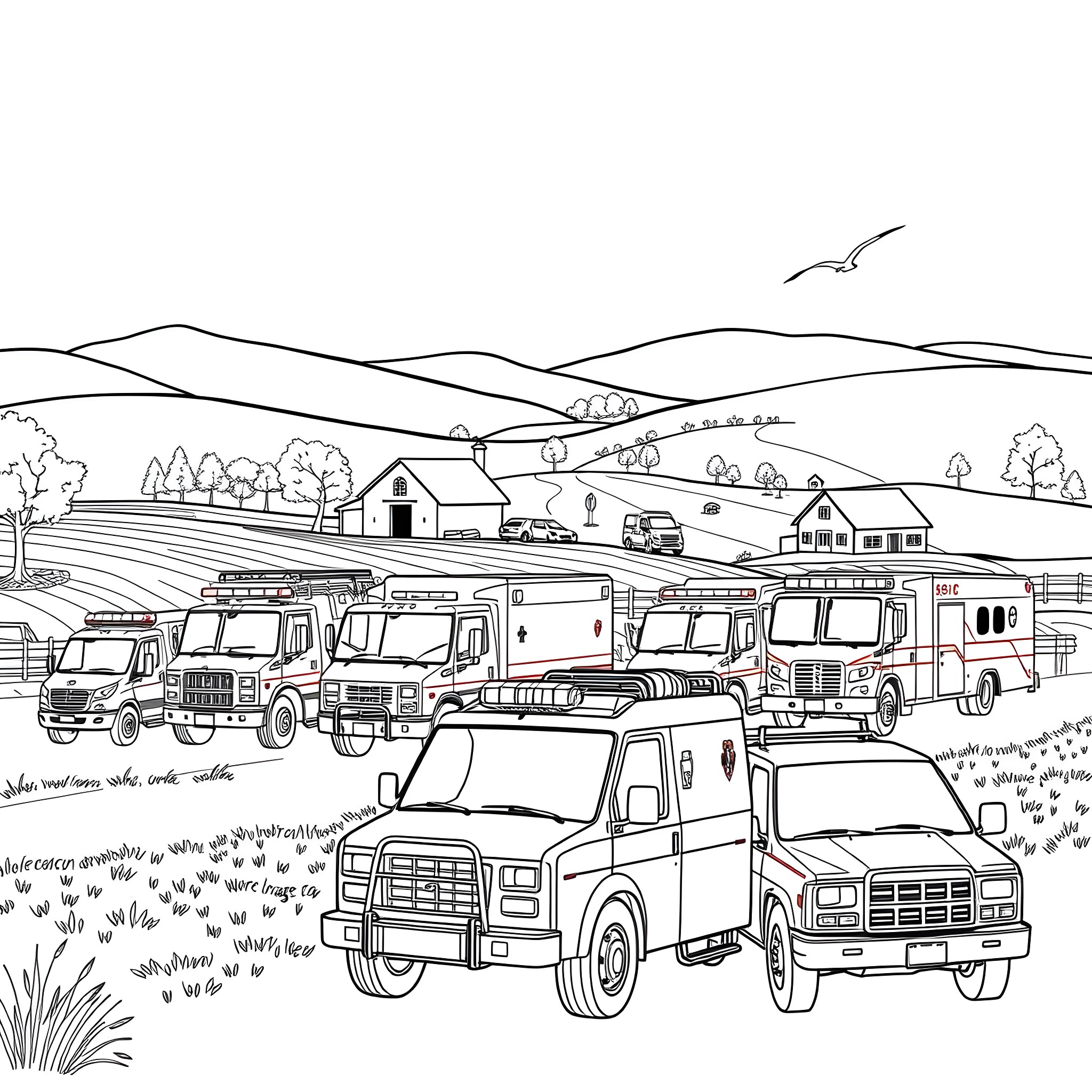 Best Emergency Vehicle Coloring Pages (Free Printable PDF)