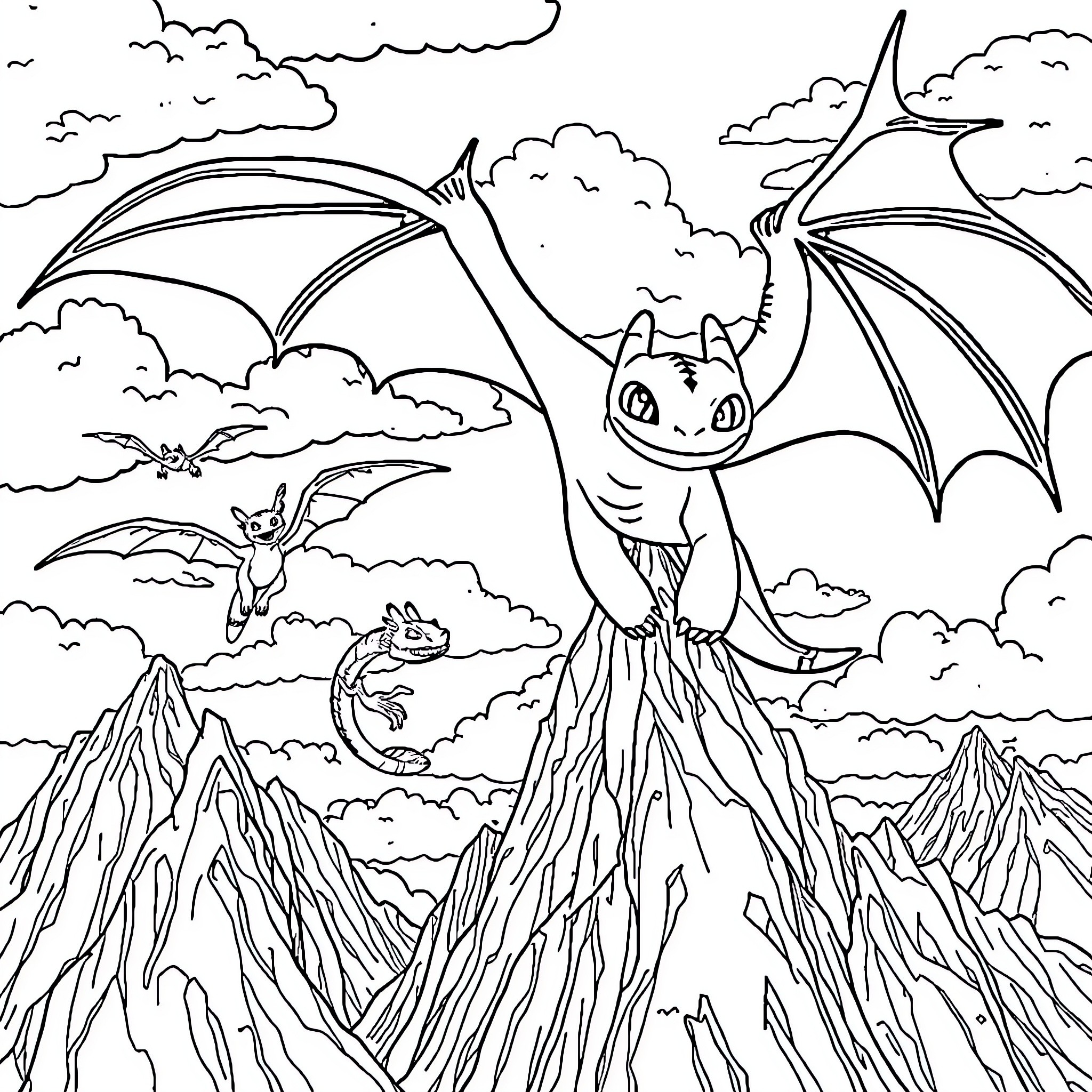 Best Toothless Coloring Pages (Free Printable PDF)