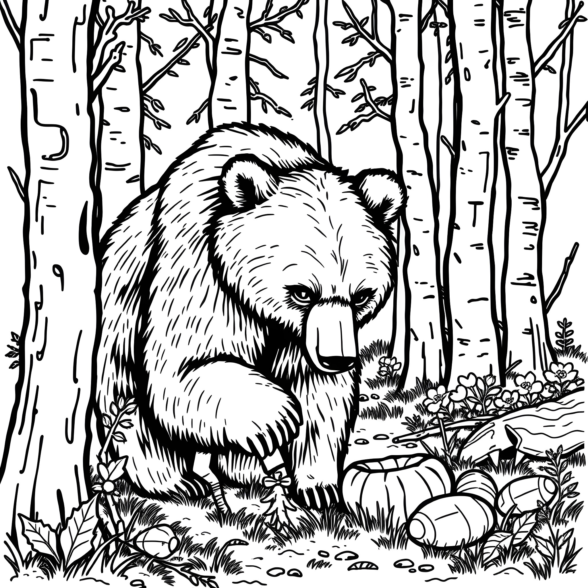 Best Bear Coloring Pages (Free Printable PDF)
