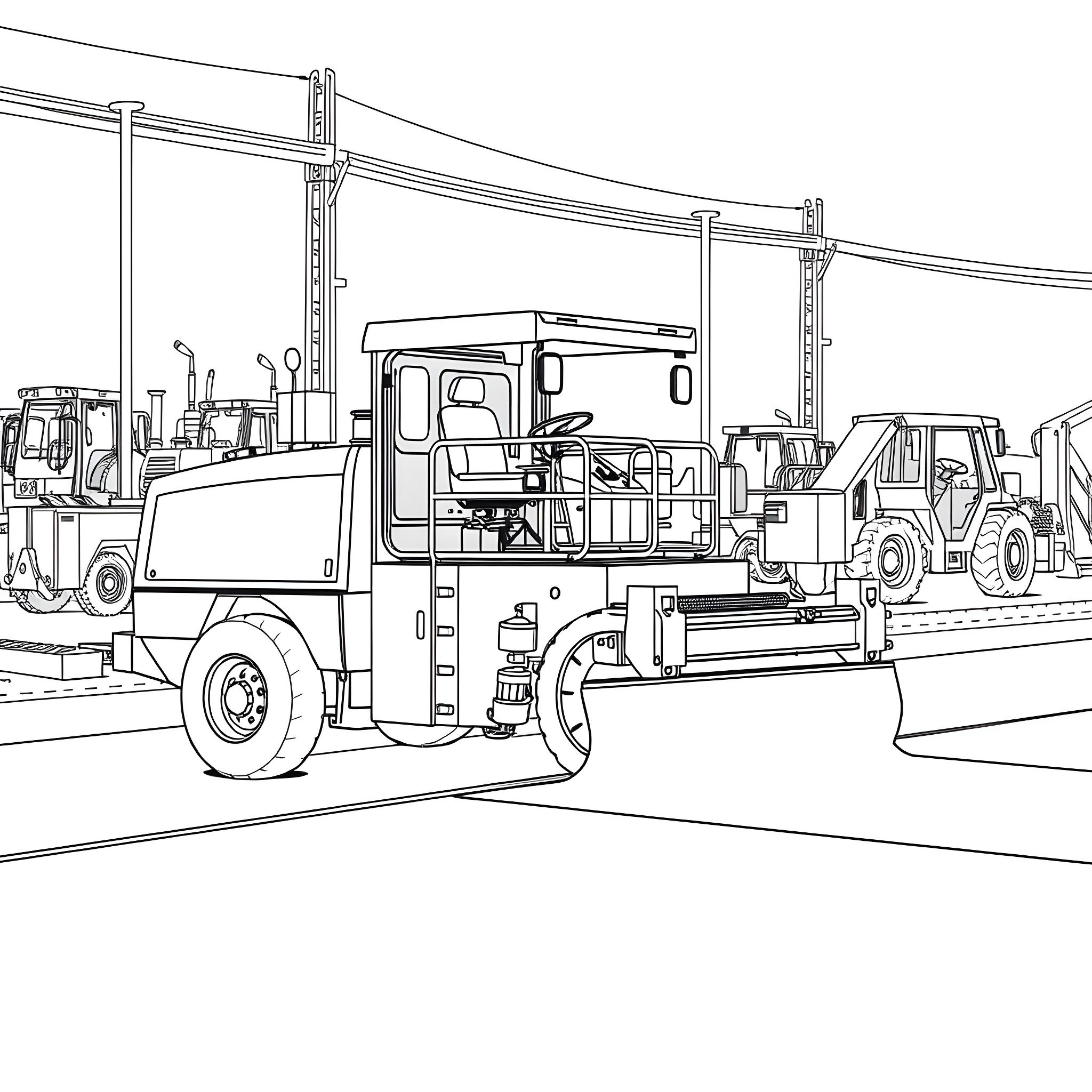 Best Asphalt Paver Coloring Pages (Free Printable PDF)