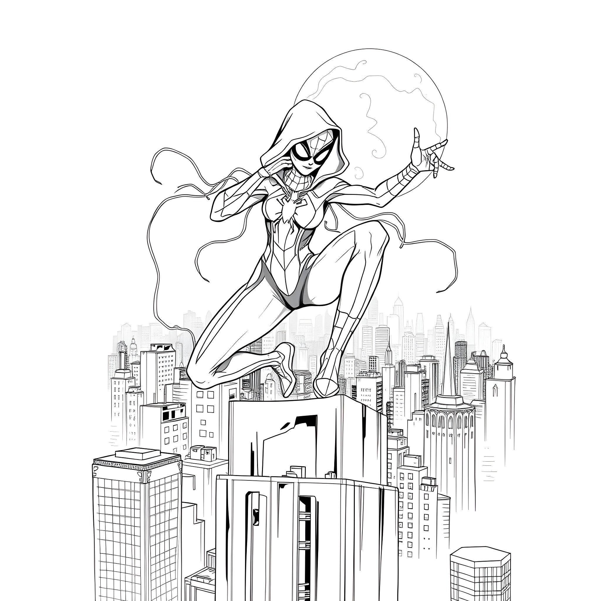 Best Spider Girl Coloring Pages (Free Printable PDF)