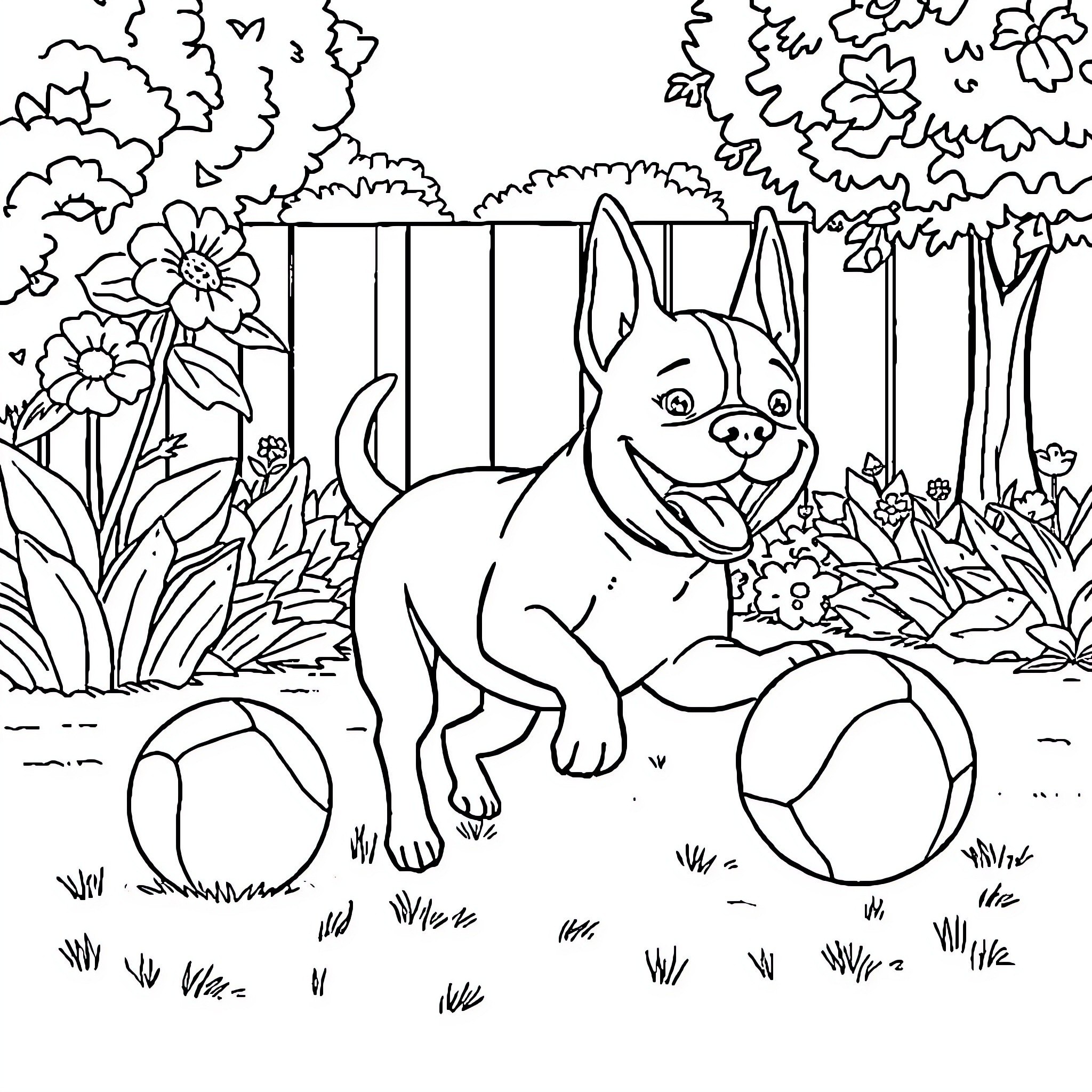 Best Staffy Coloring Pages (Free Printable PDF)