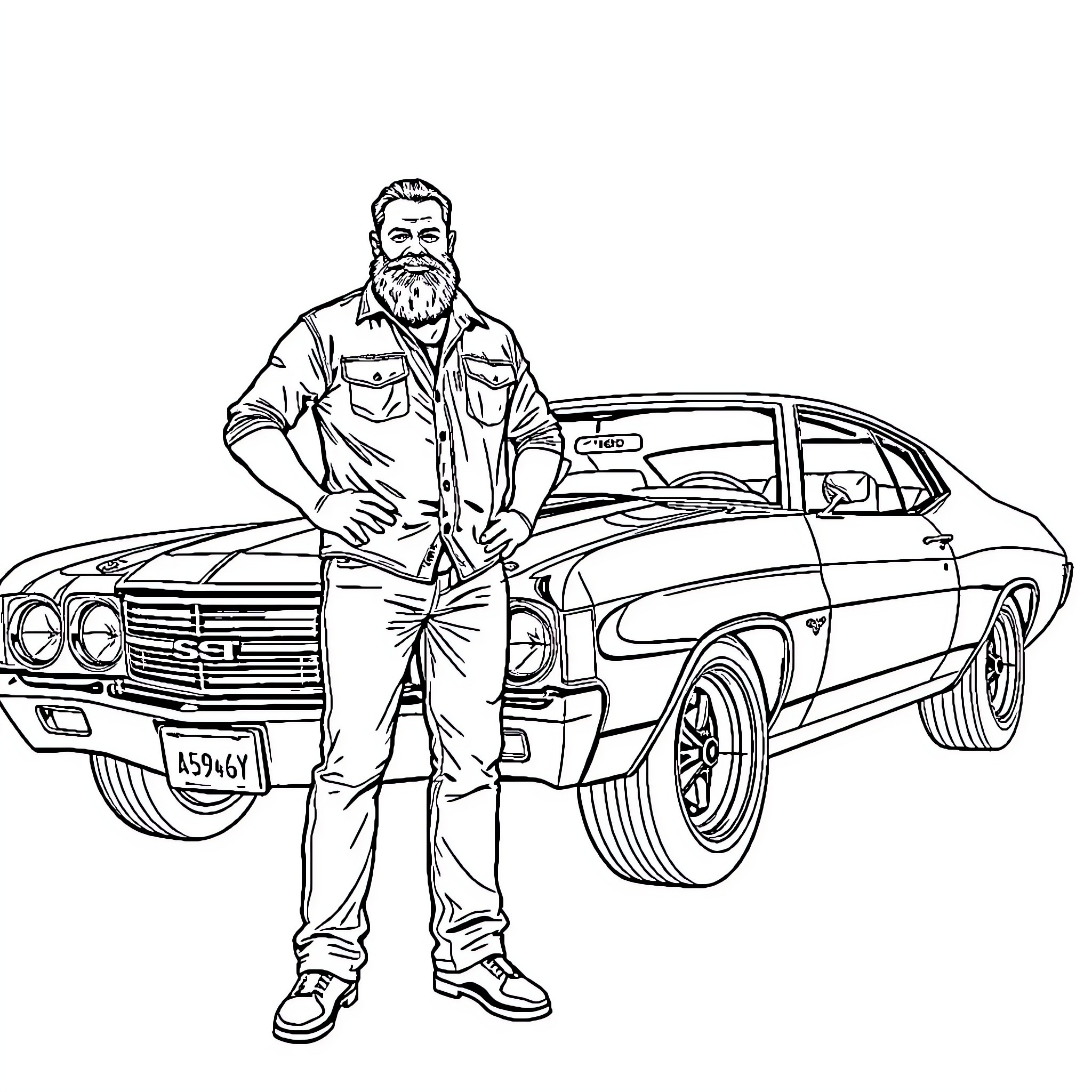 Best Beard Coloring Pages (Free Printable PDF)