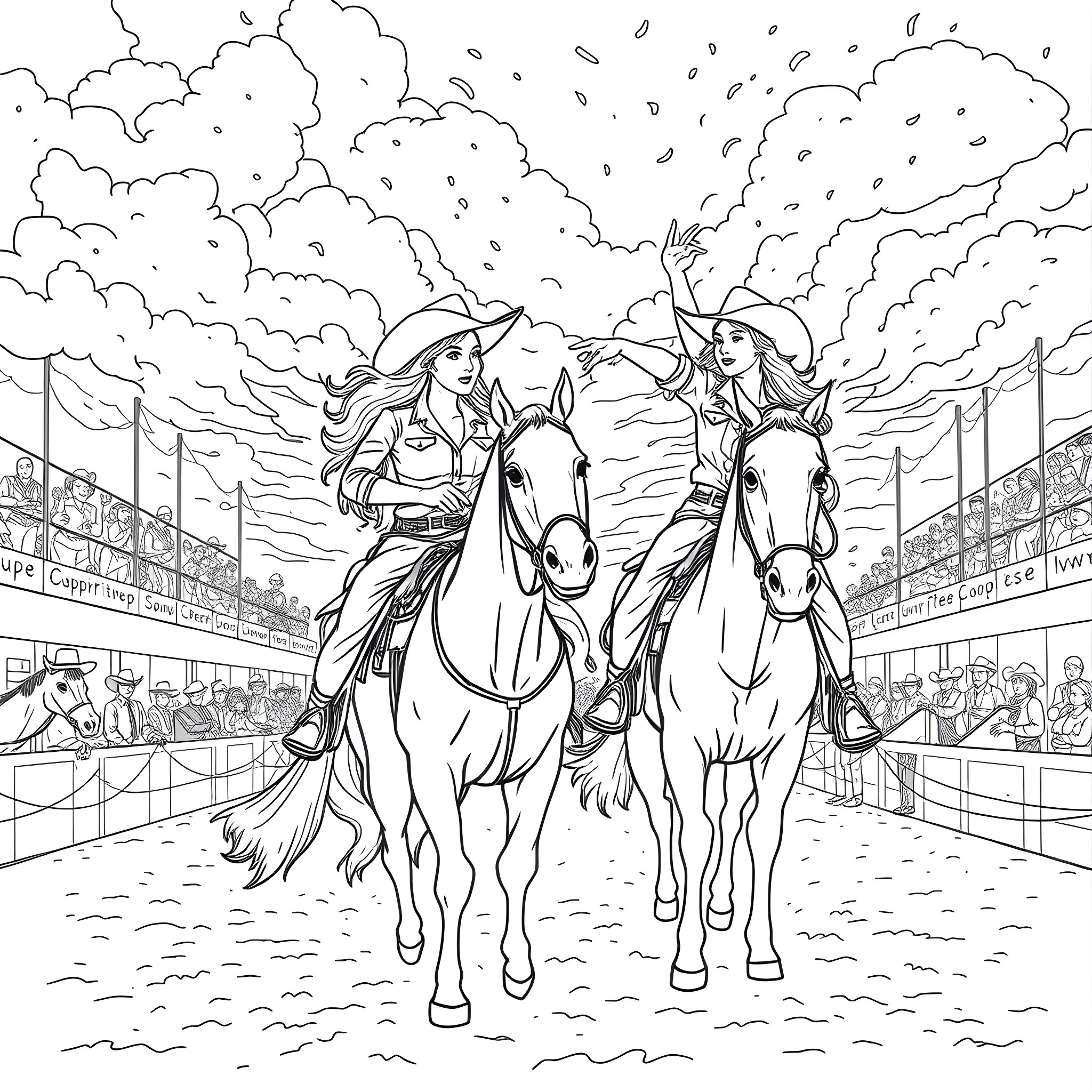 44 Best Cowgirl Coloring Pages (Free Printable PDFs)