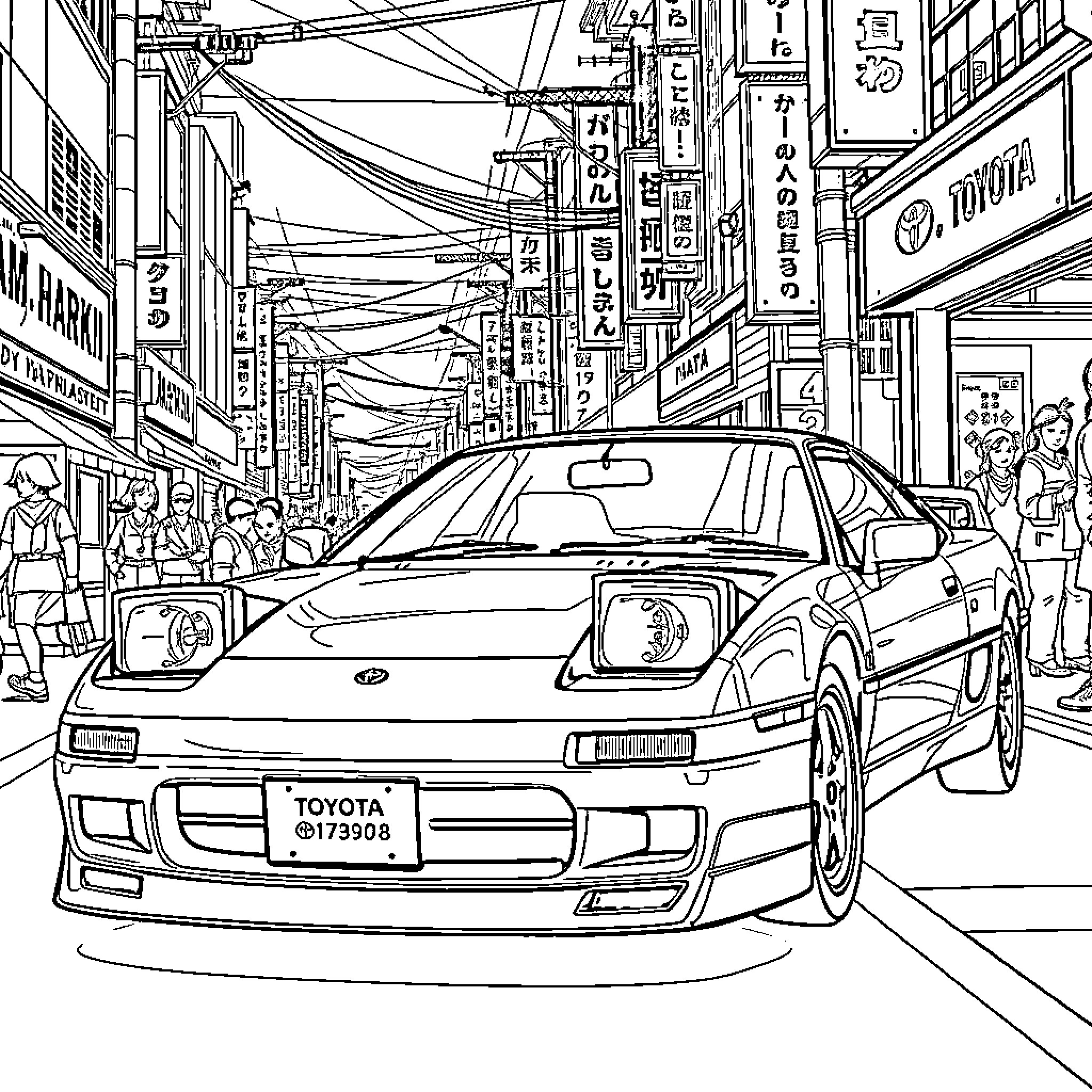 Best Toyota MR2 Coloring Pages (Free Printable PDF)