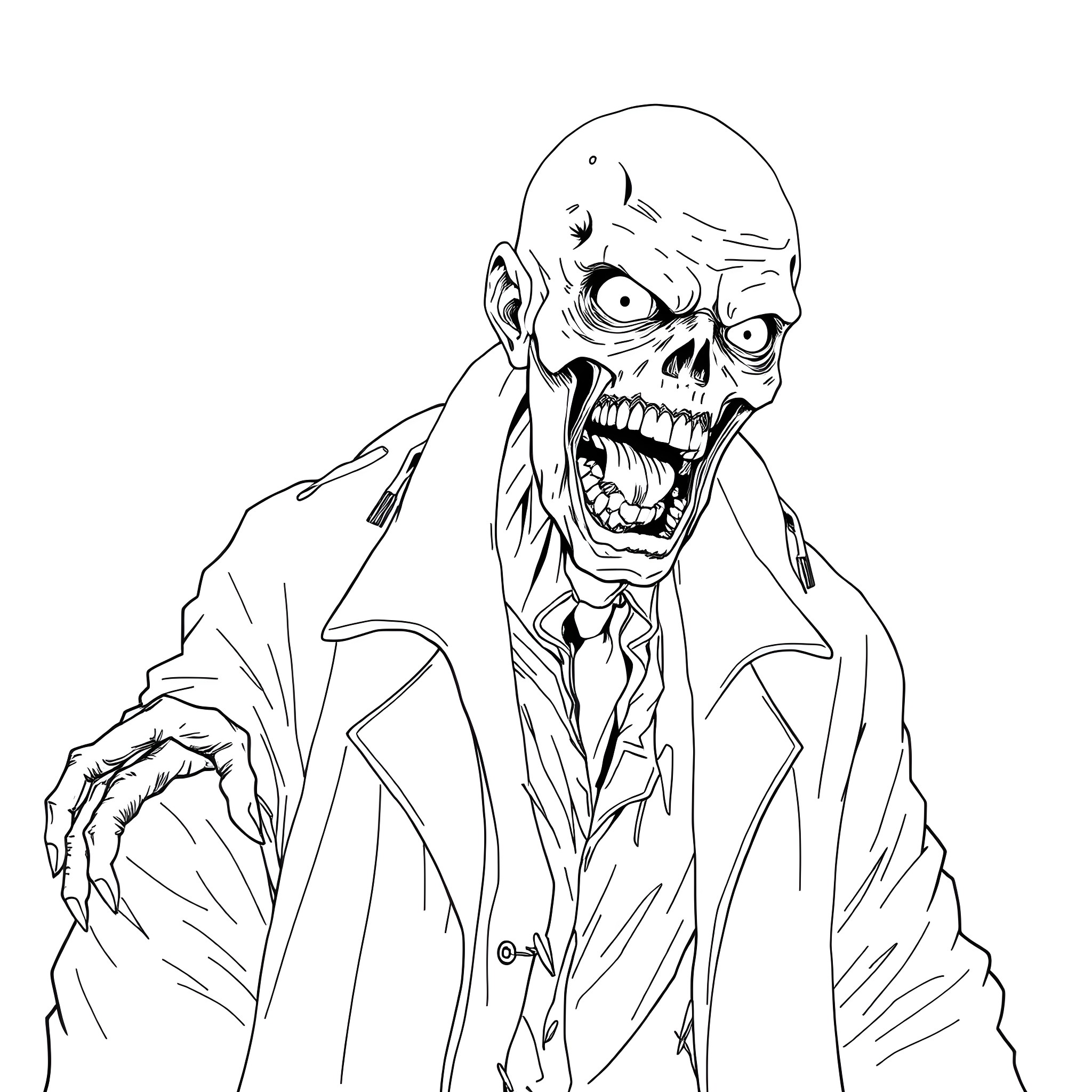 325 Best Zombie Coloring Pages (Free Printable PDFs)