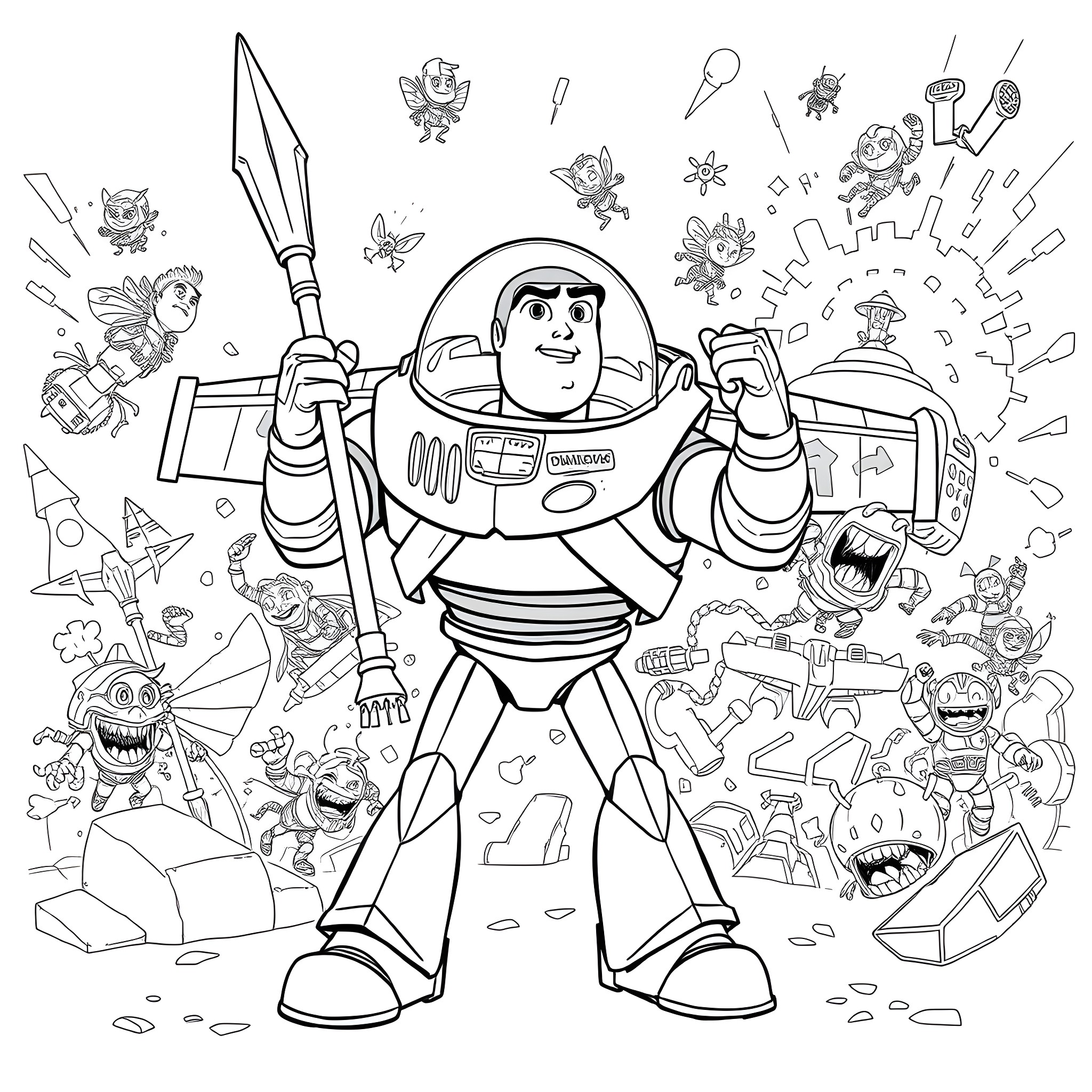 Best Buzz Coloring Pages (Free Printable PDF)