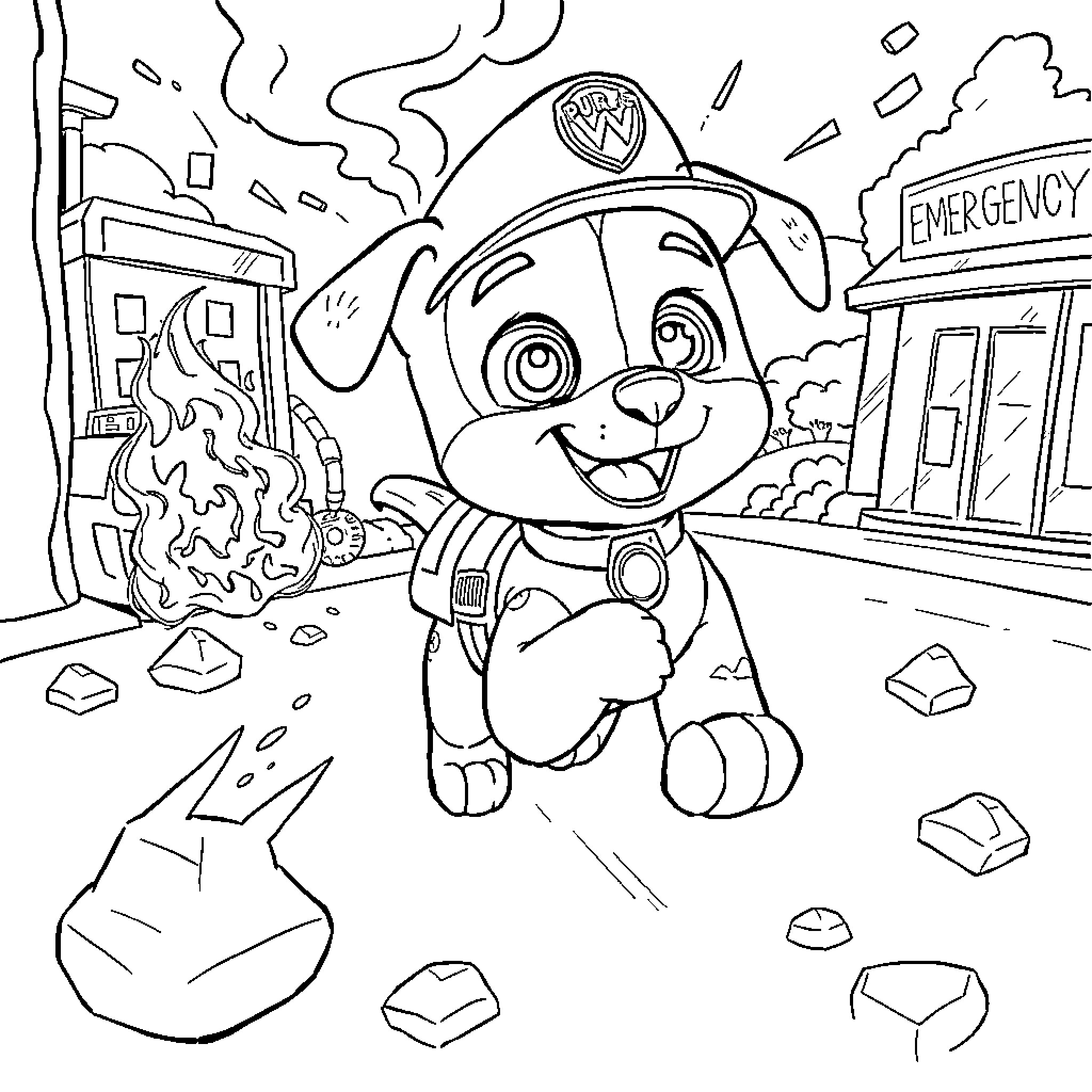 Best Rubble Coloring Pages (Free Printable PDF)