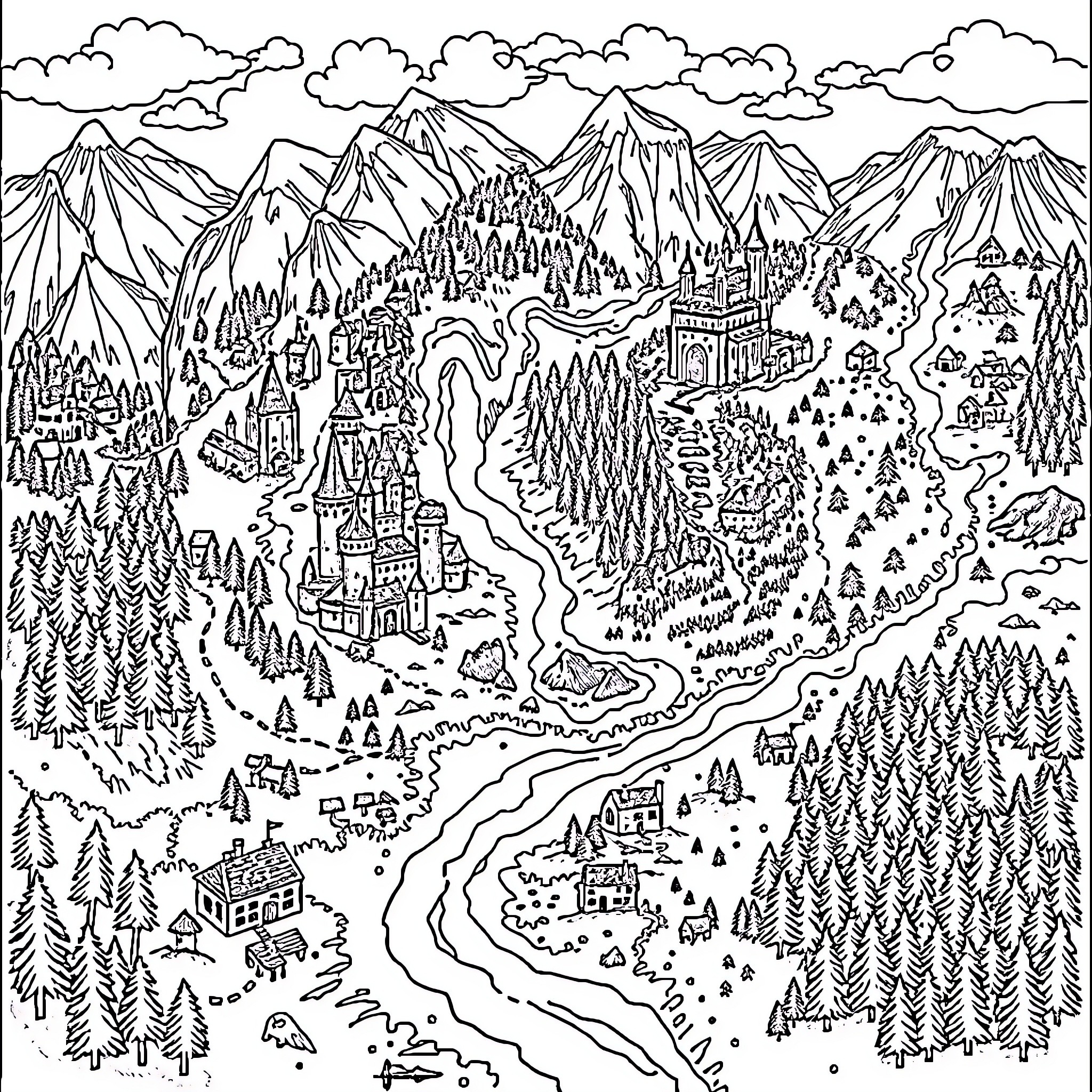 Best Map Coloring Pages (Free Printable PDF)