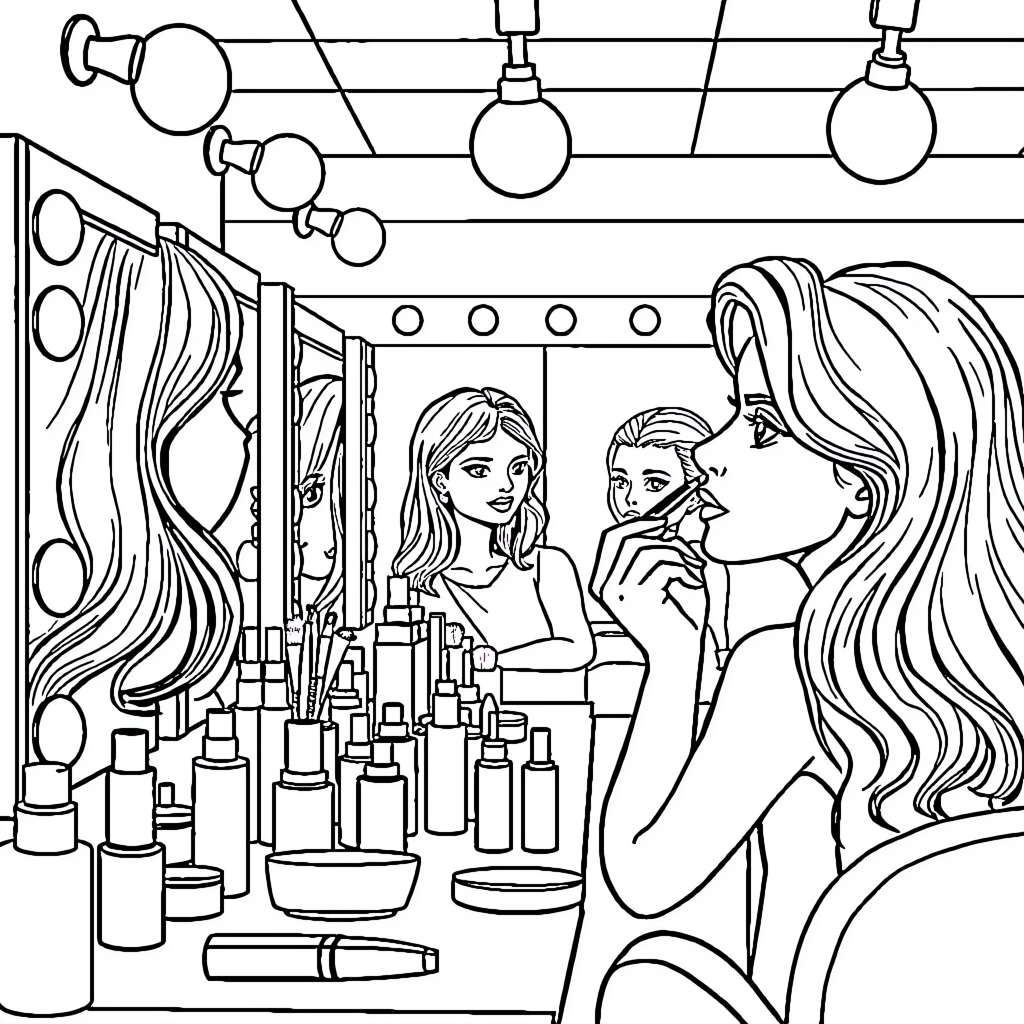 7 Best Makeup Coloring Pages (Free Printable PDFs)