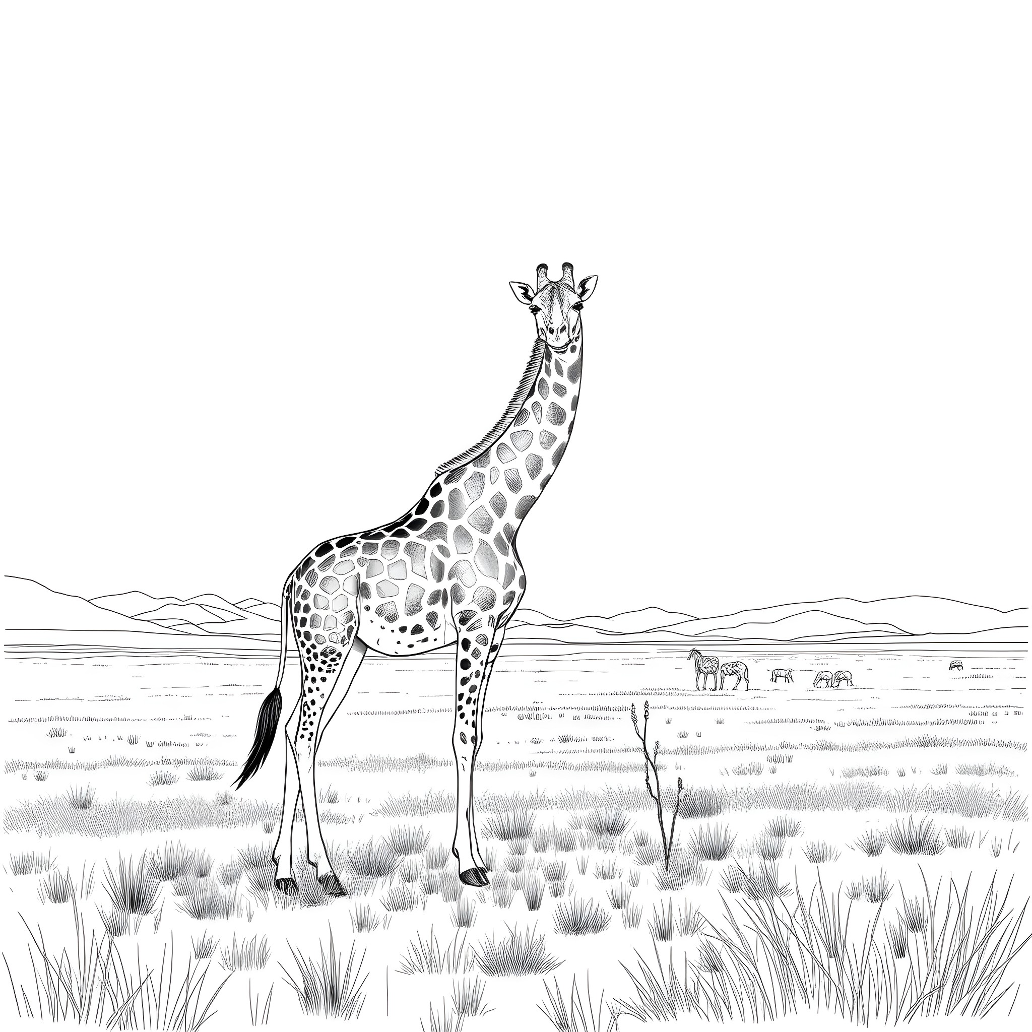 32 Best Giraffe Coloring Pages (Free Printable PDFs)