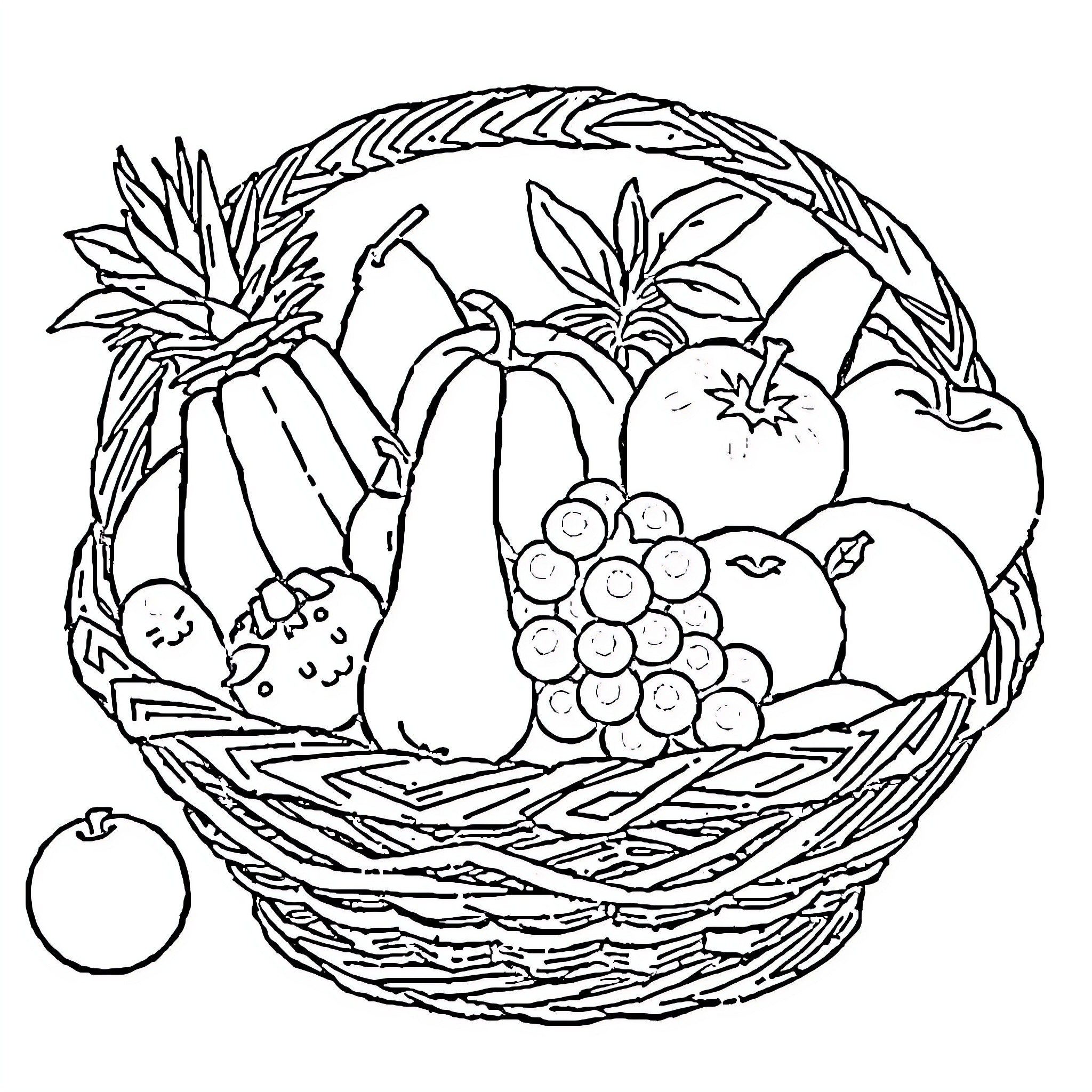 Best Fruit Coloring Pages (Free Printable PDF)