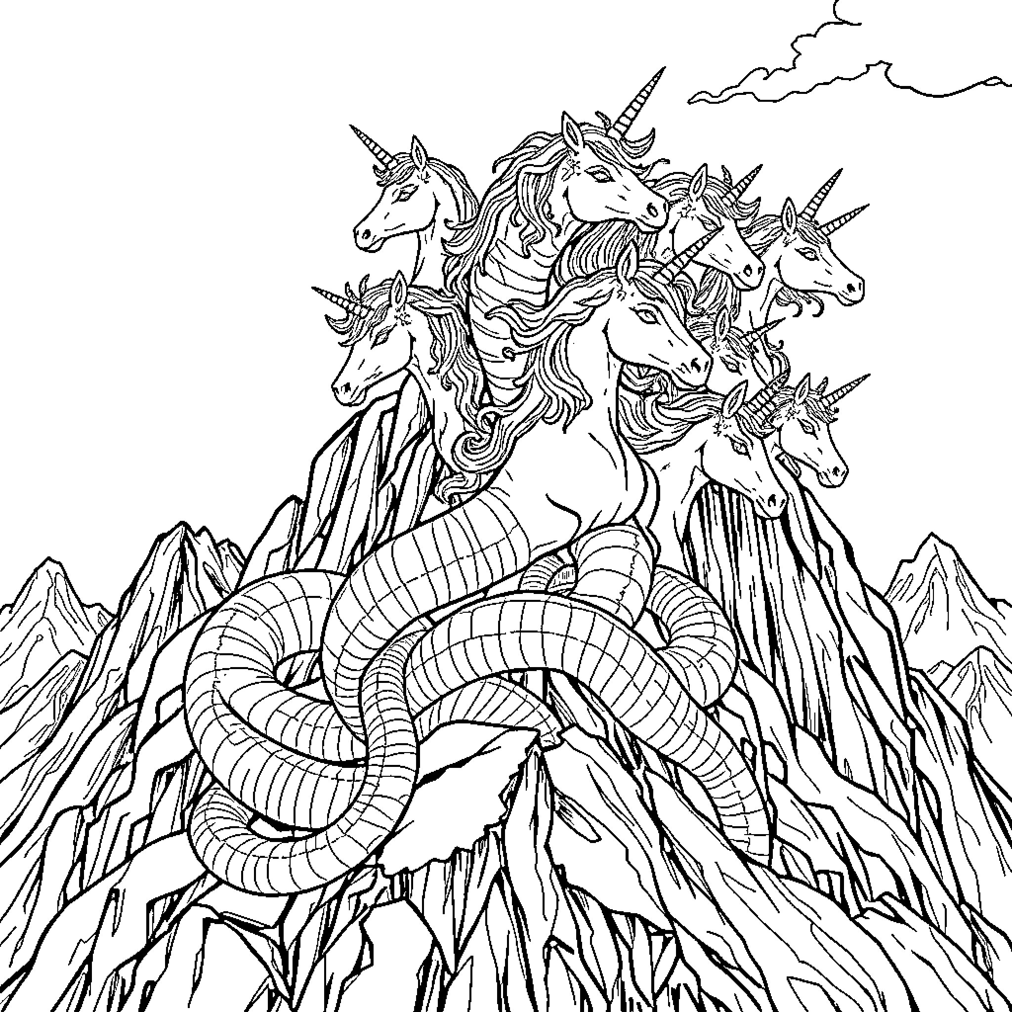 Best Hydra Coloring Pages (Free Printable PDF)