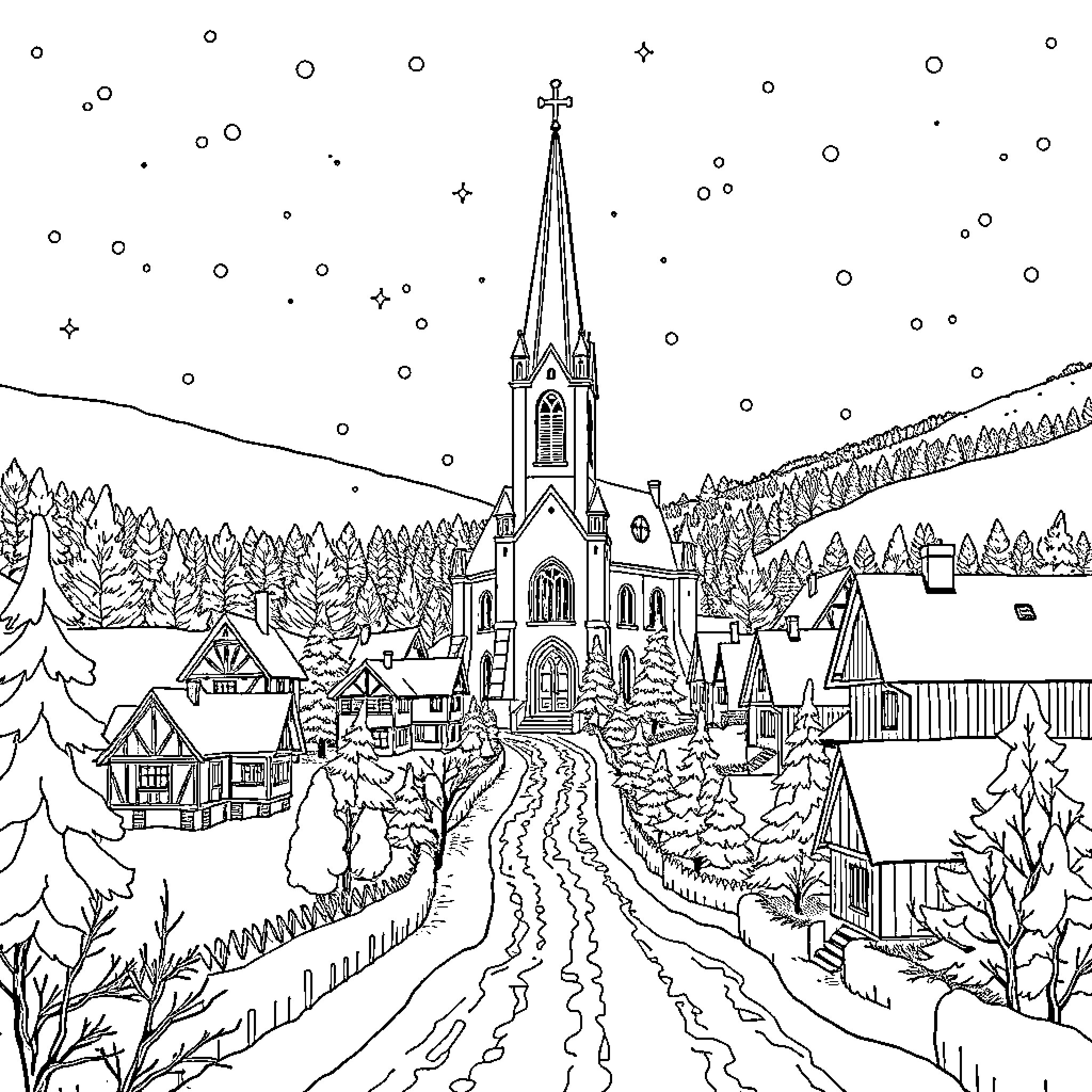 Best Village Coloring Pages (Free Printable PDF)