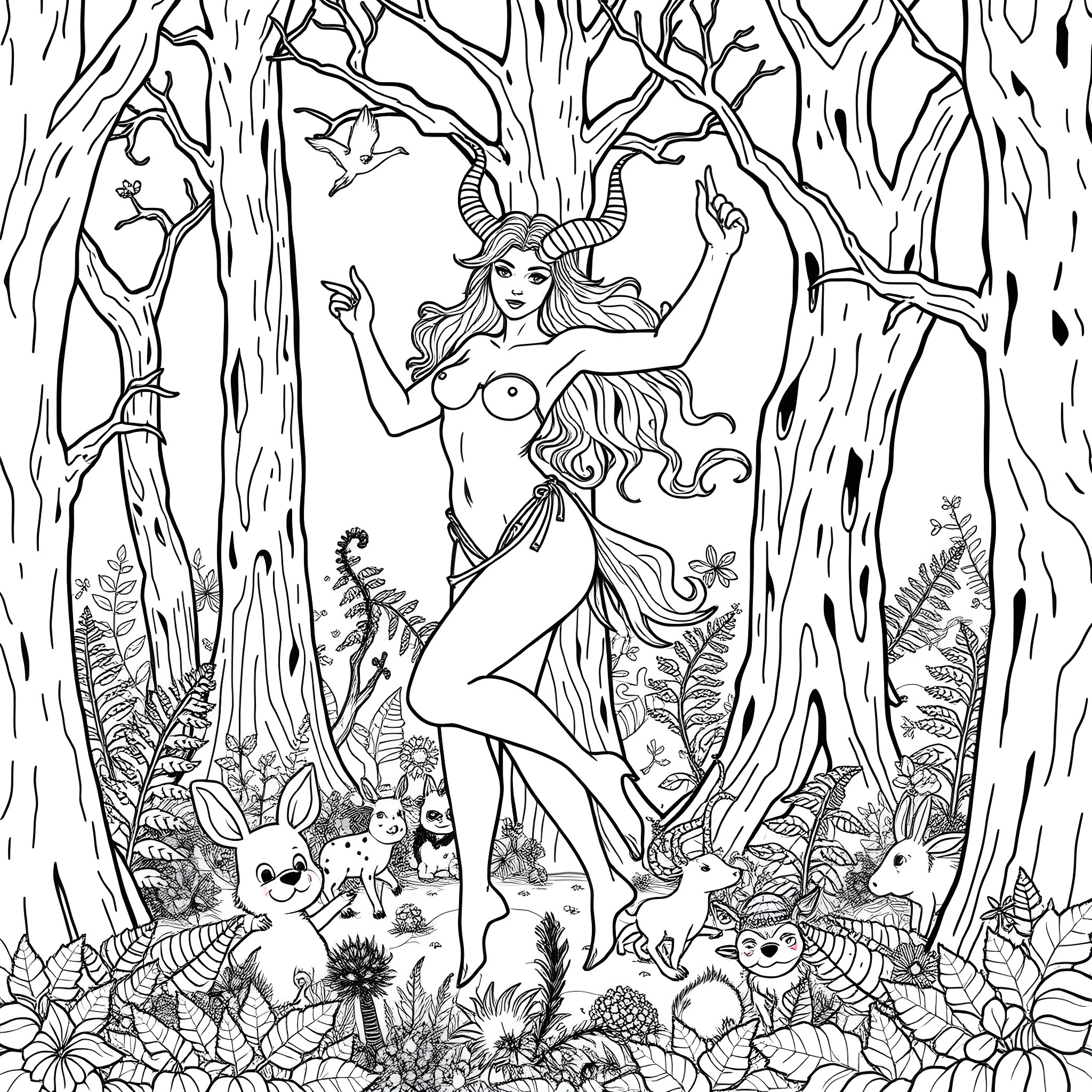 1 Best Satyr Coloring Pages (Free Printable PDFs)