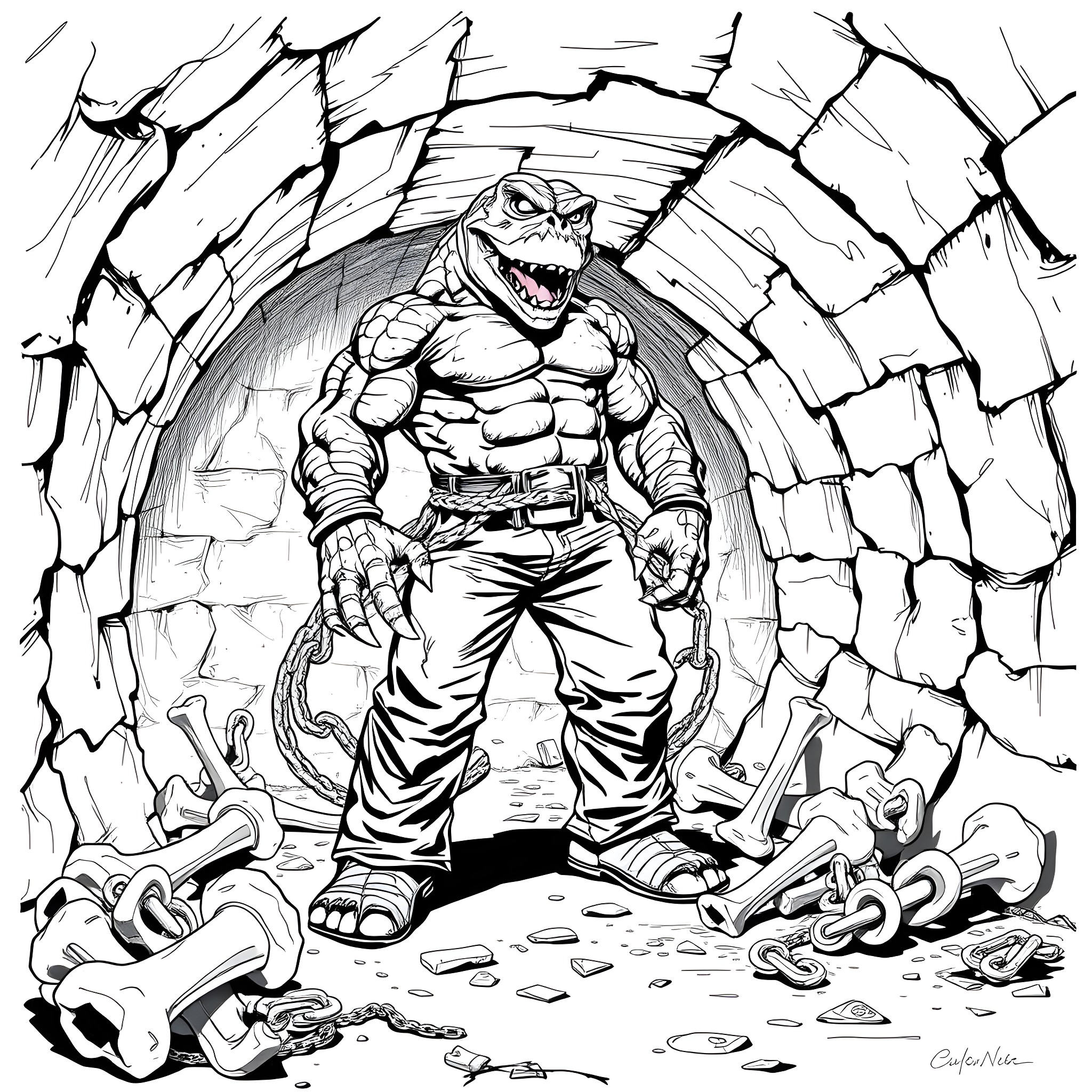 47 Best Killer Croc Coloring Pages (Free Printable PDFs)