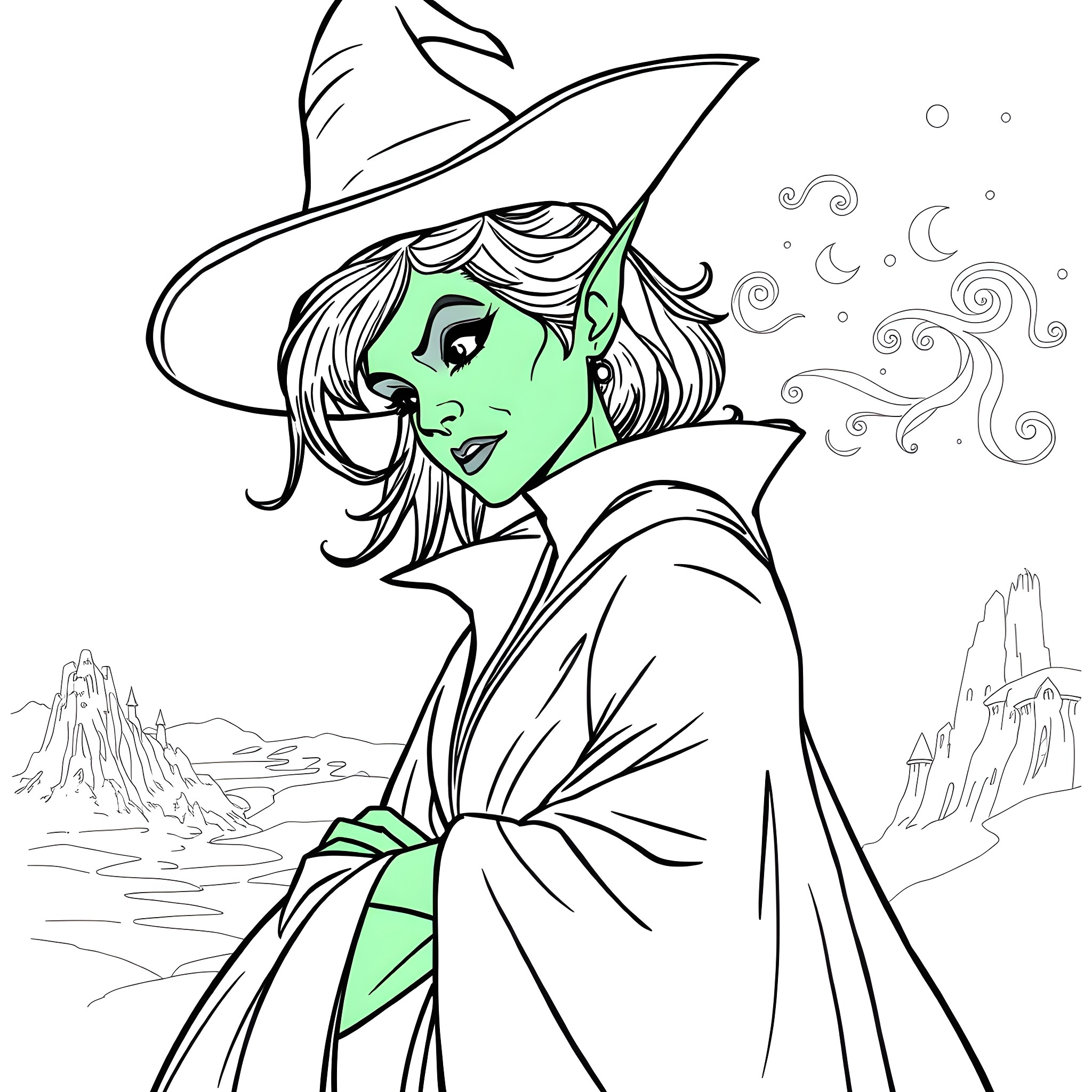 Best Elphaba Coloring Pages (Free Printable PDF)