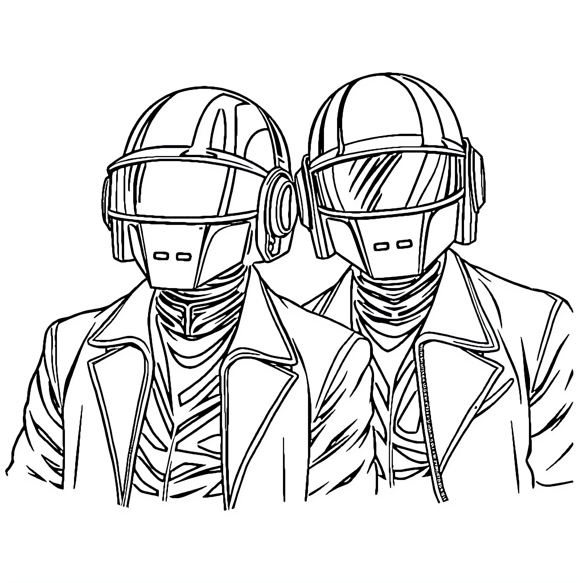 Best Daft Punk Coloring Pages (Free Printable PDF)