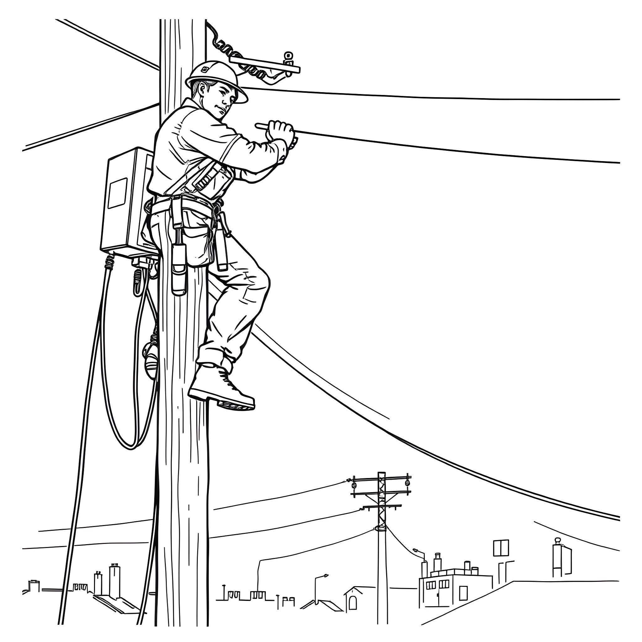 Best Lineman Coloring Pages (Free Printable PDF)