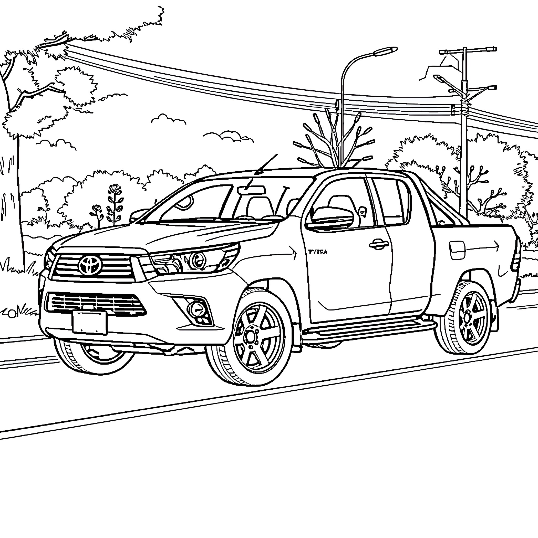 Best Toyota Hilux Coloring Pages (Free Printable PDF)