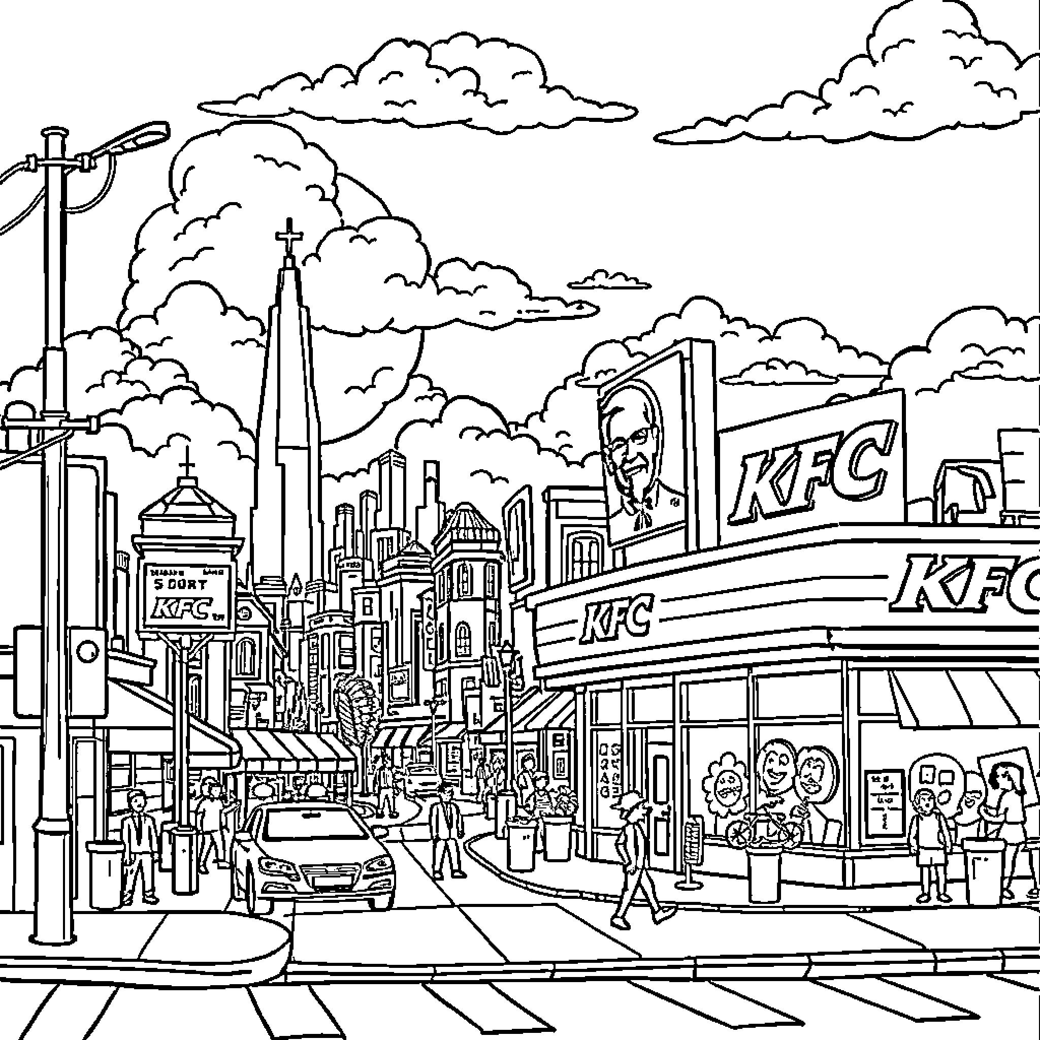 Best Town Coloring Pages (Free Printable PDF)