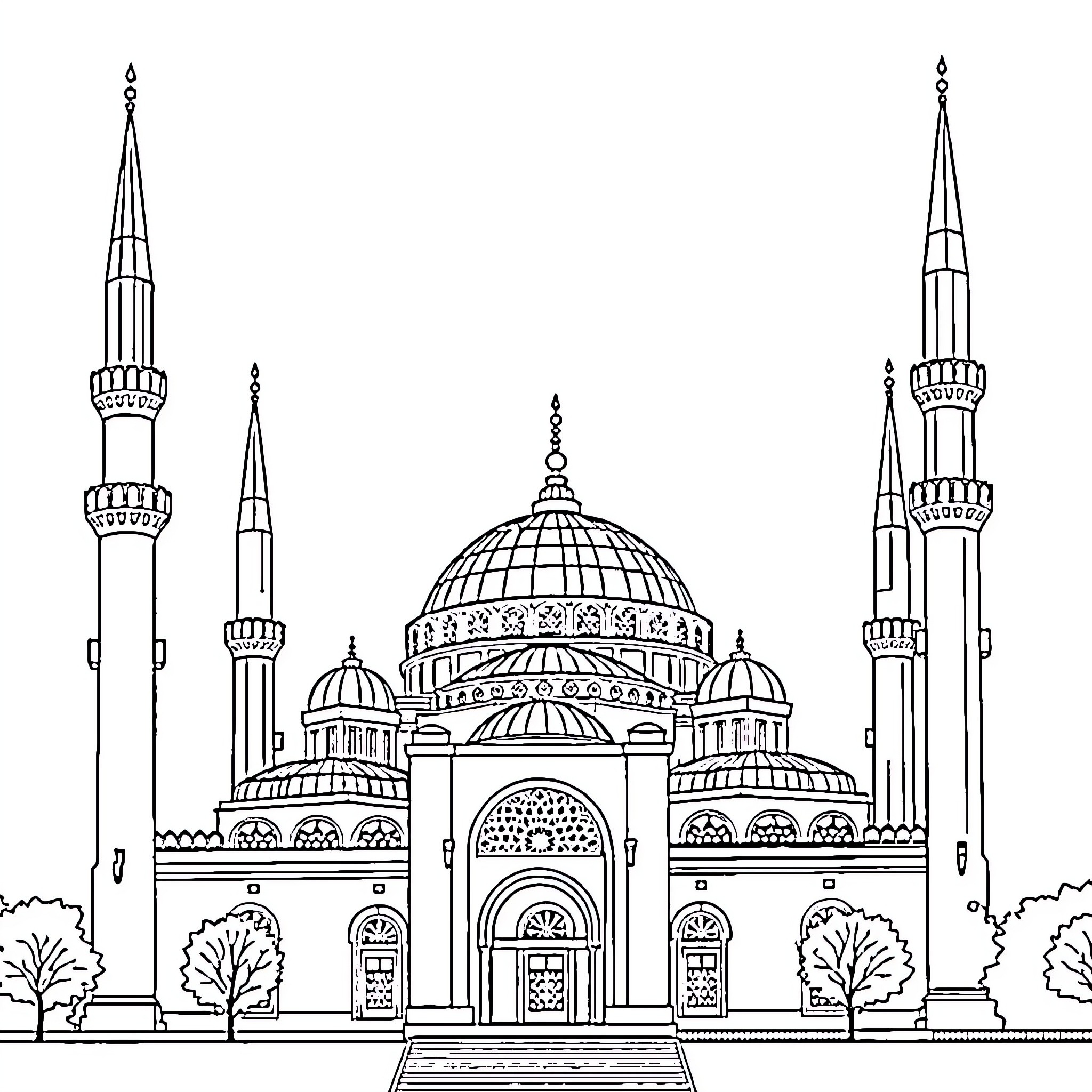 60 Best Mosque Coloring Pages (Free Printable PDFs)