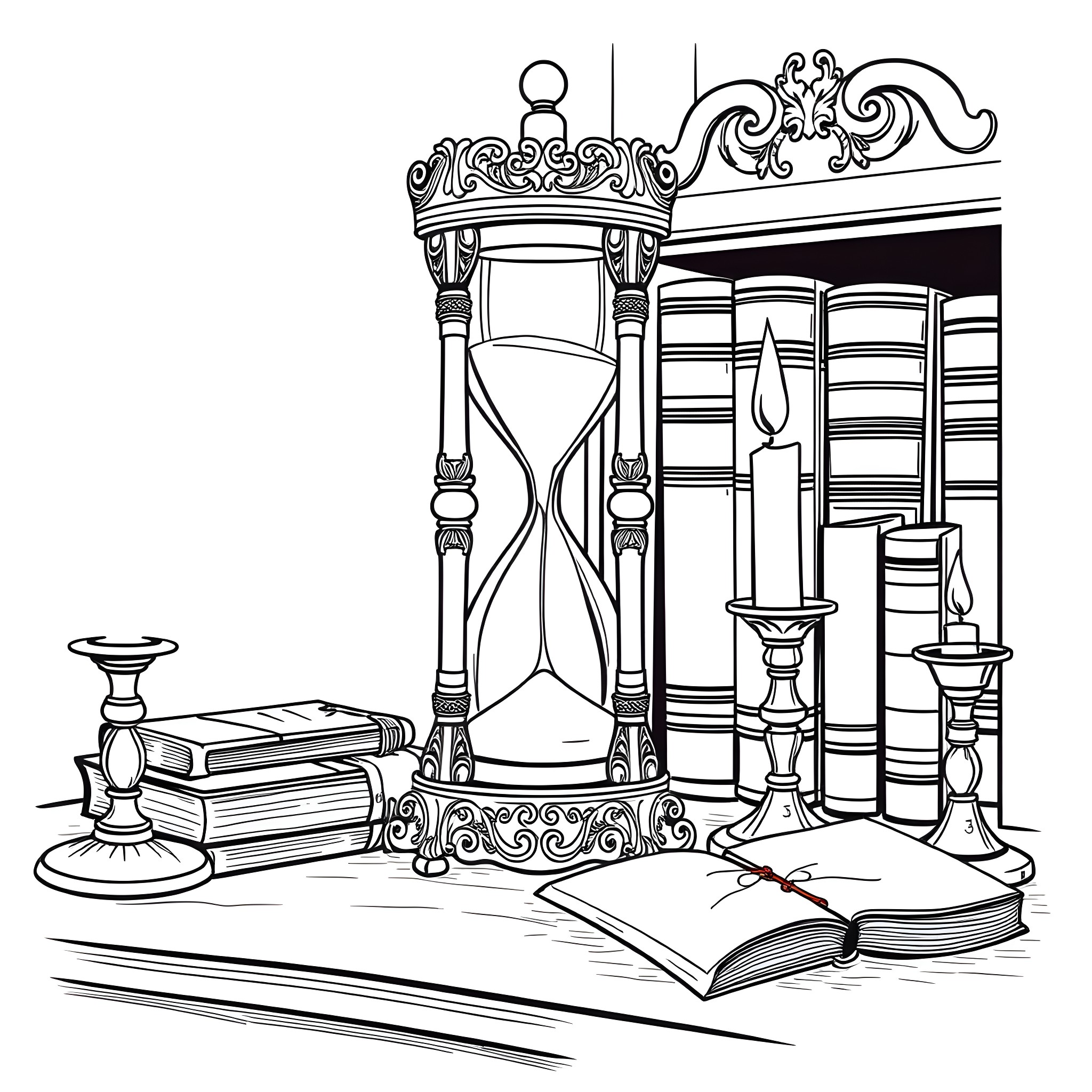 Best Hourglass Coloring Pages (Free Printable PDF)