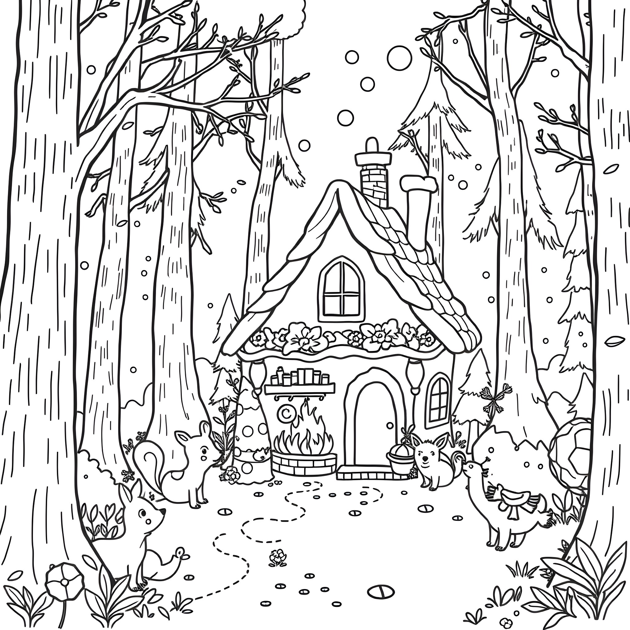 Best Cottage Coloring Pages (Free Printable PDF)