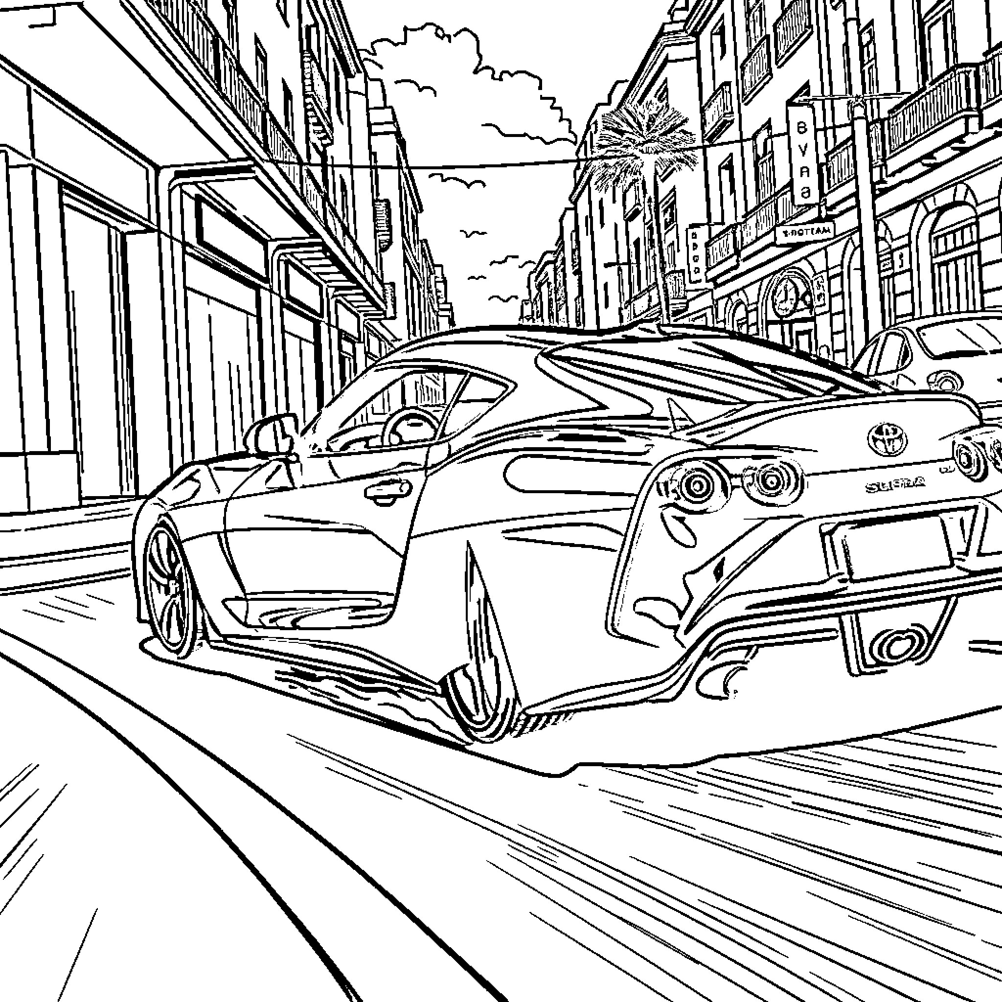 Best Toyota Supra Coloring Pages (Free Printable PDF)