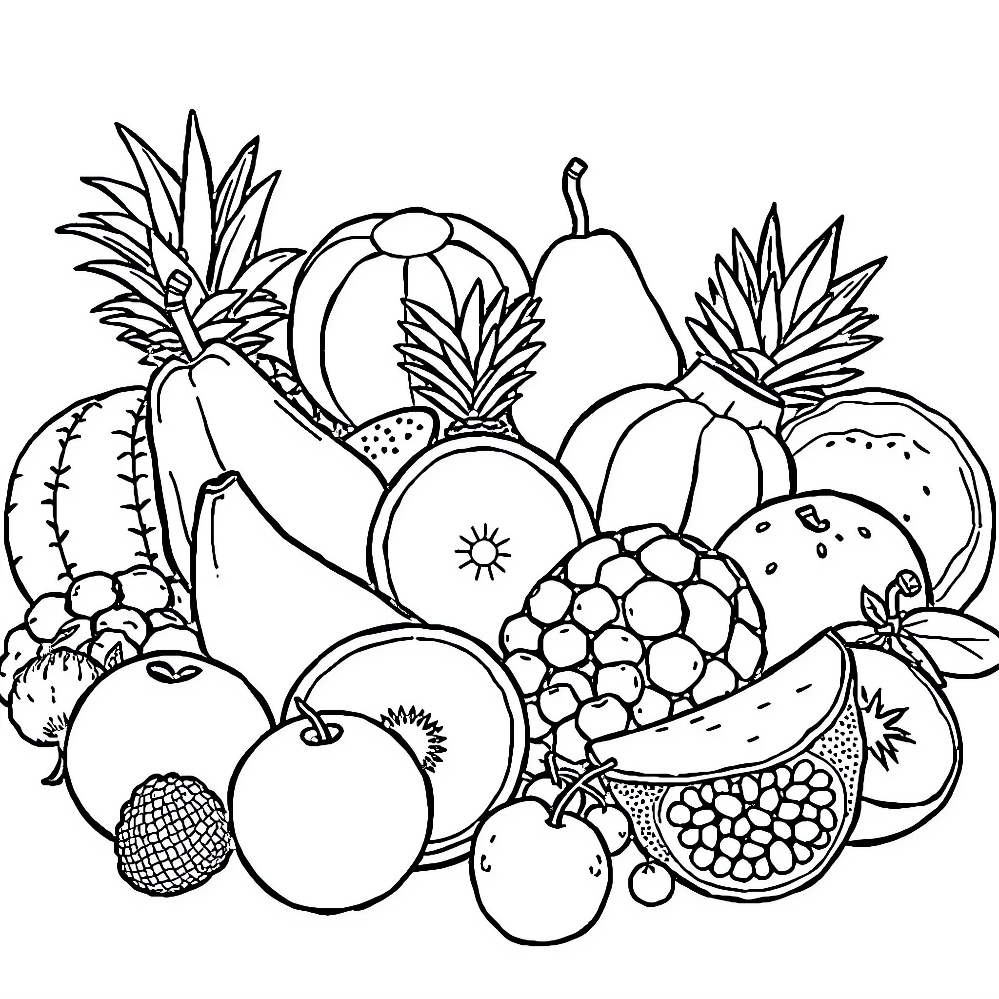 Best Fruit Coloring Pages (Free Printable PDF)