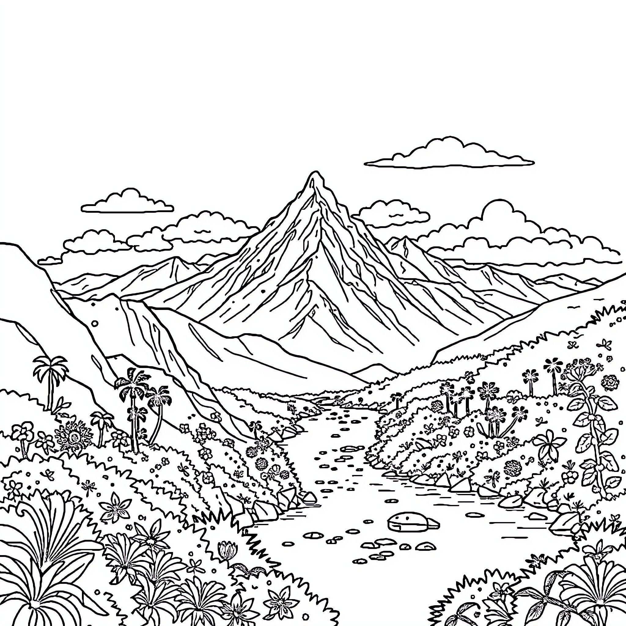 44 Best Landscape Coloring Pages (Free Printable PDFs)