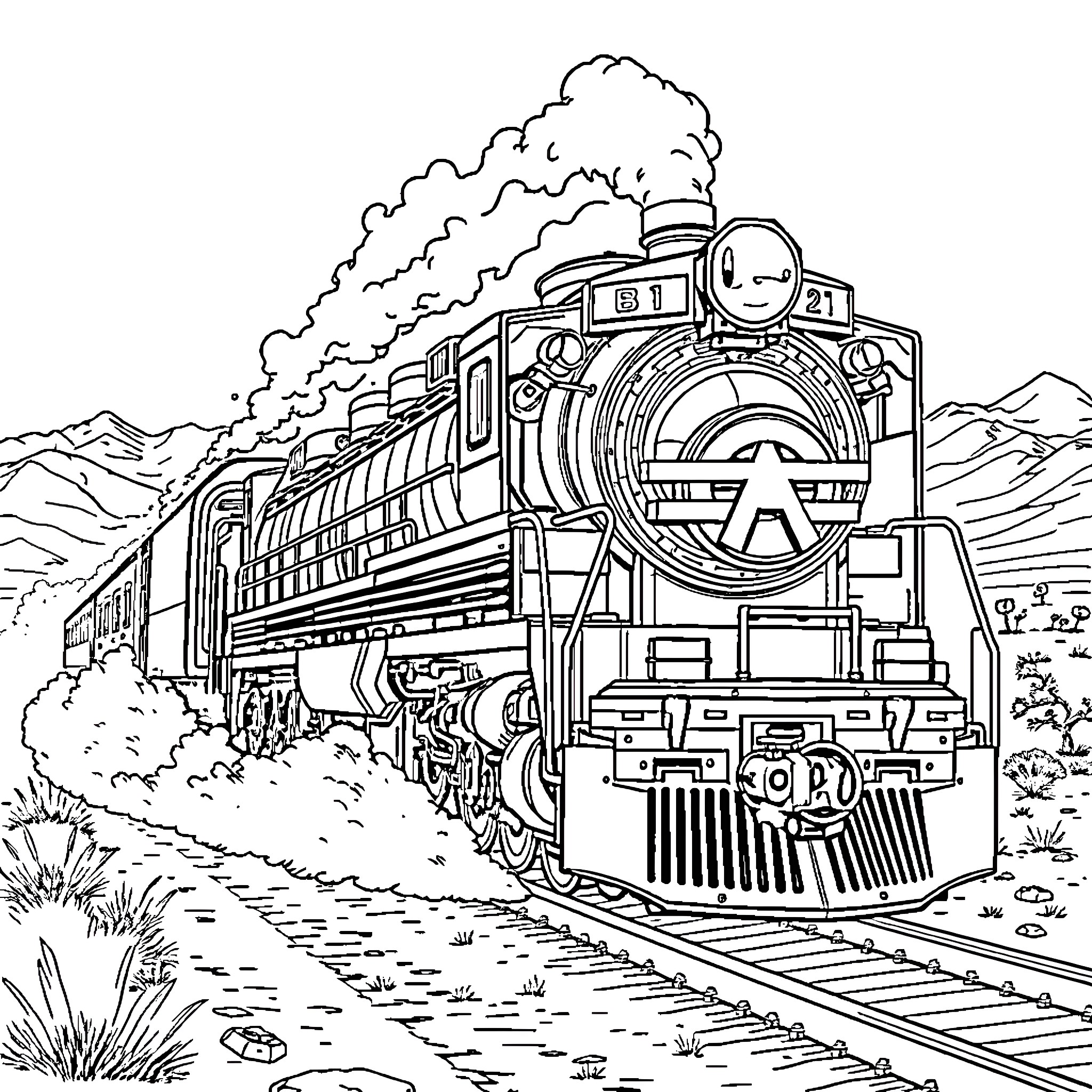 Best Locomotive Coloring Pages (Free Printable PDF)