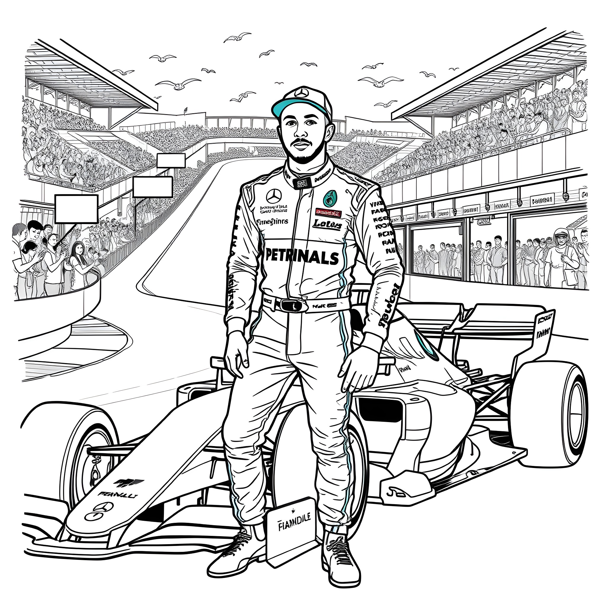 Best Lewis Hamilton Coloring Pages (Free Printable PDF)