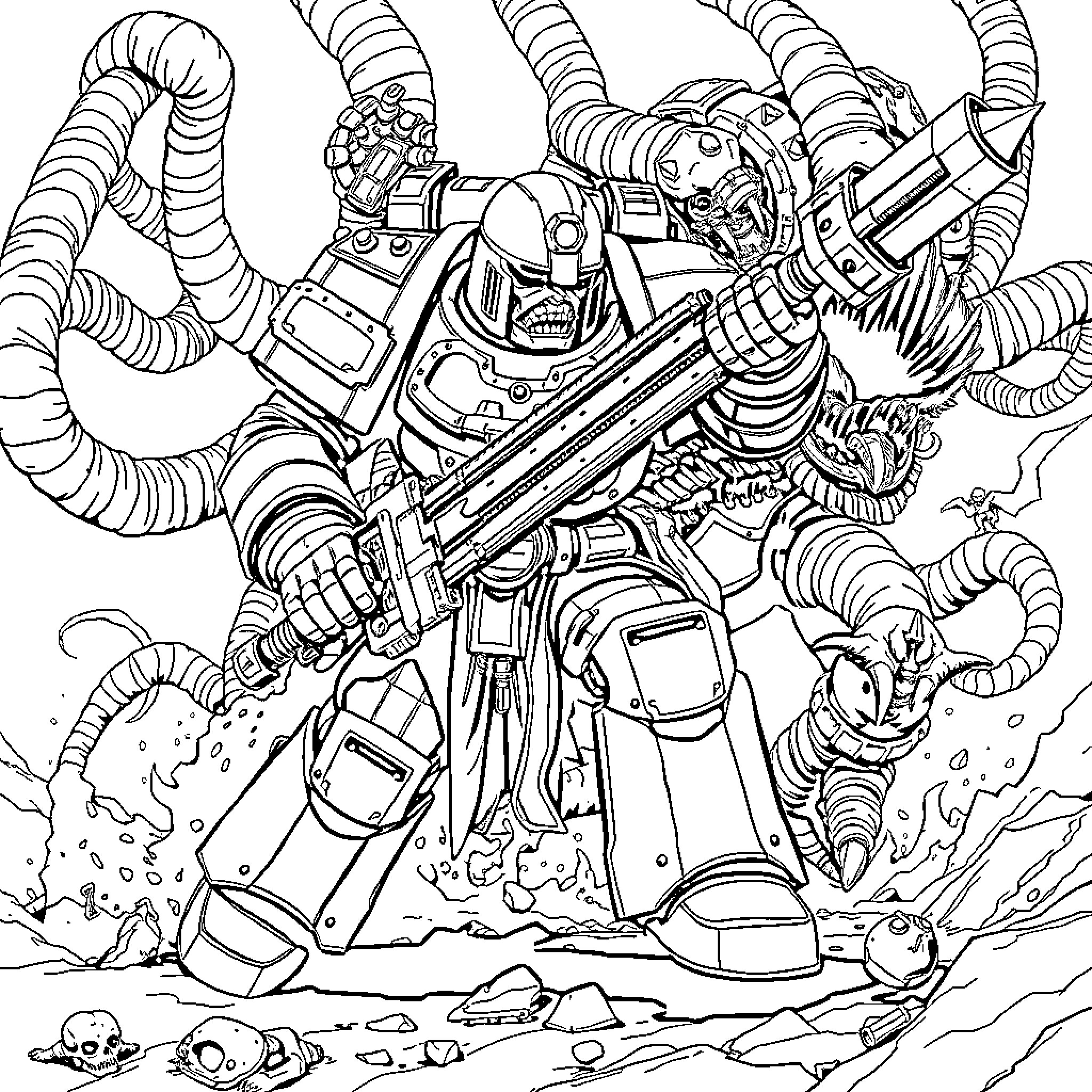 Best Space Marine Coloring Pages (Free Printable PDF)