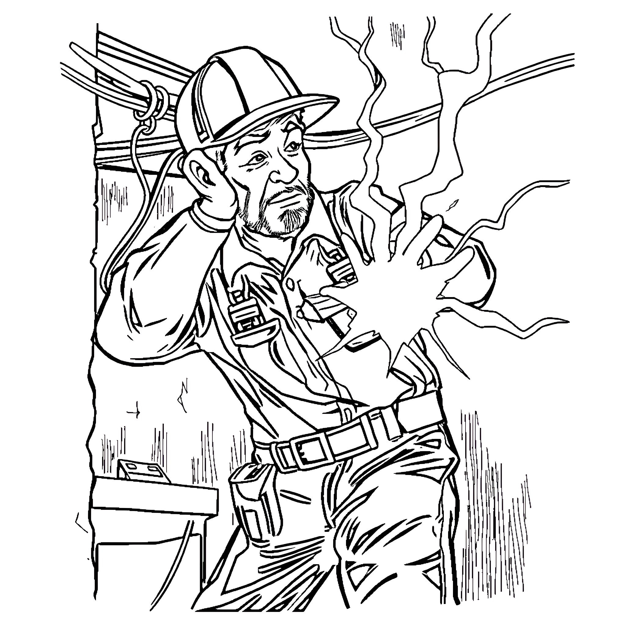 Best Electrician Coloring Pages (Free Printable PDF)