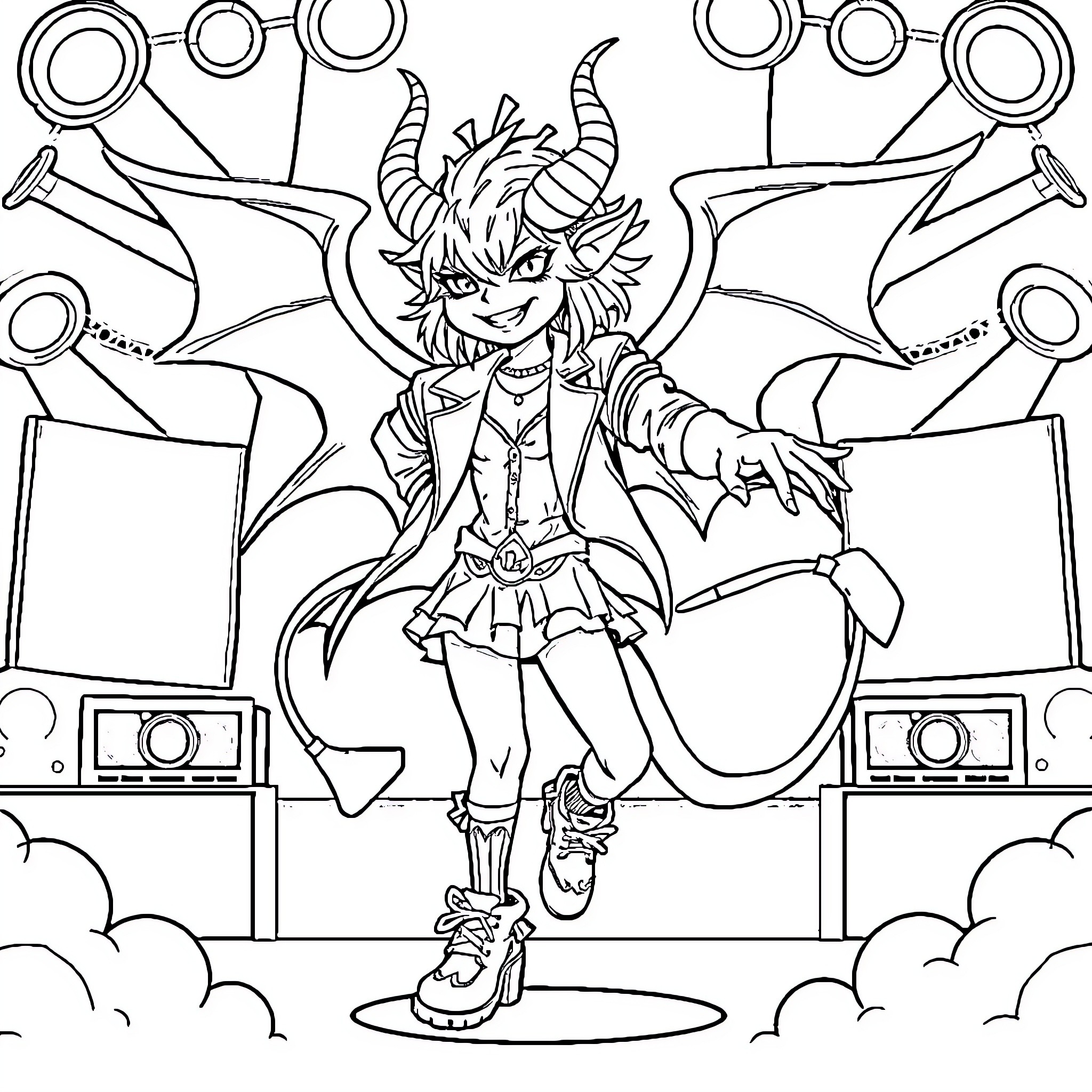 Best Demon Coloring Pages (Free Printable PDF)