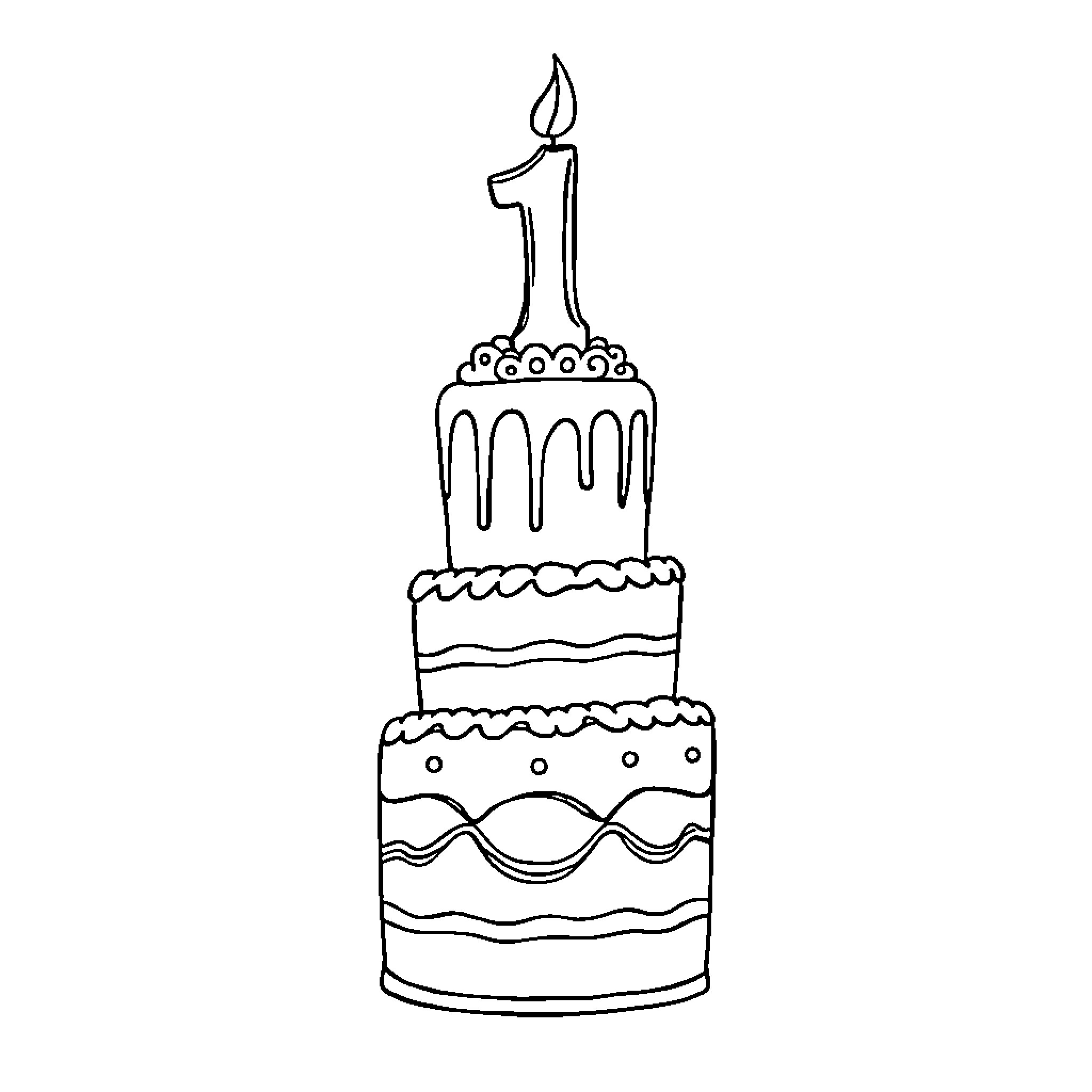 Best Cake Coloring Pages (Free Printable PDF)